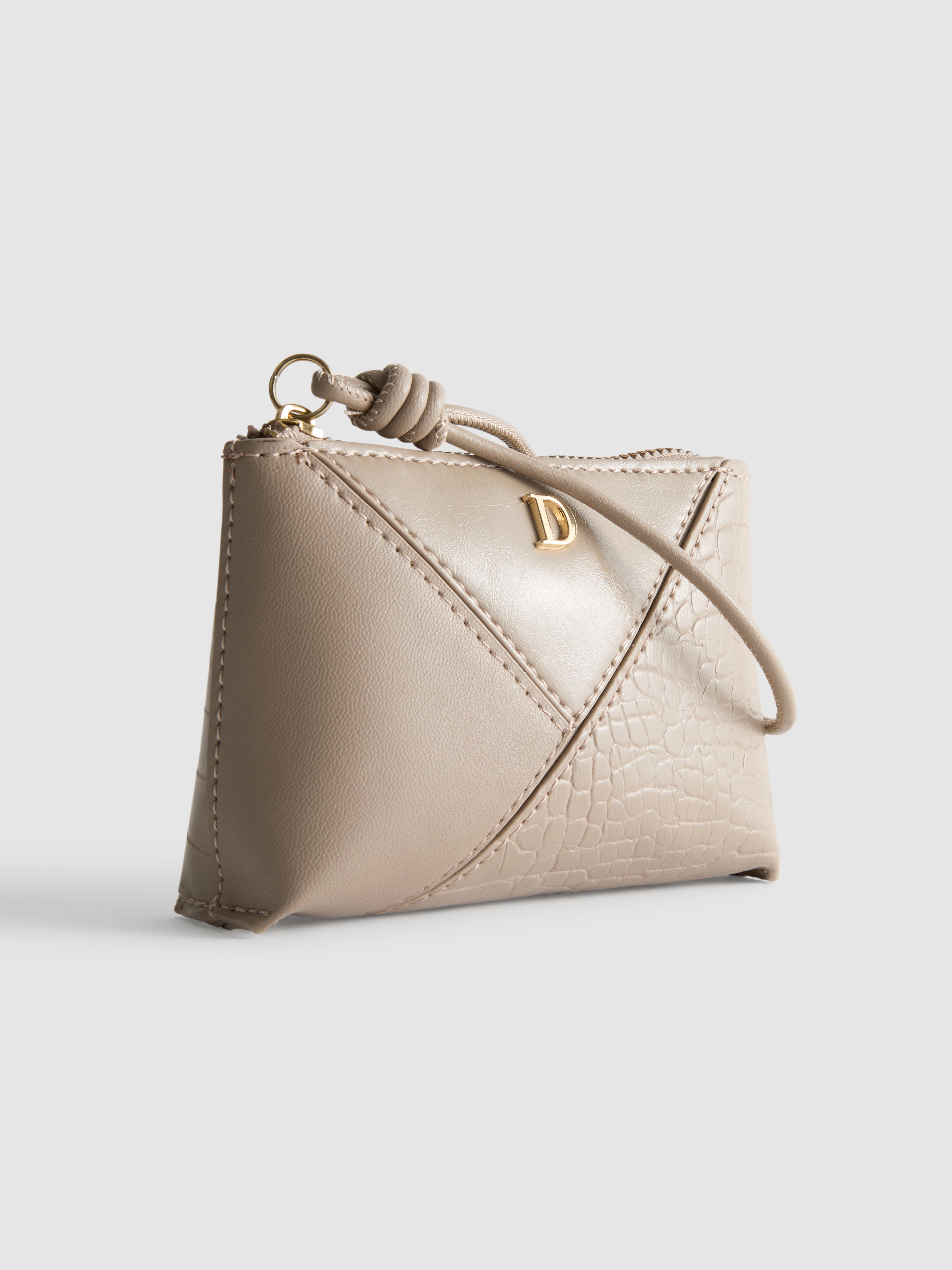 Womens Taupe Faux Leather Initial Coin Purse | Primark