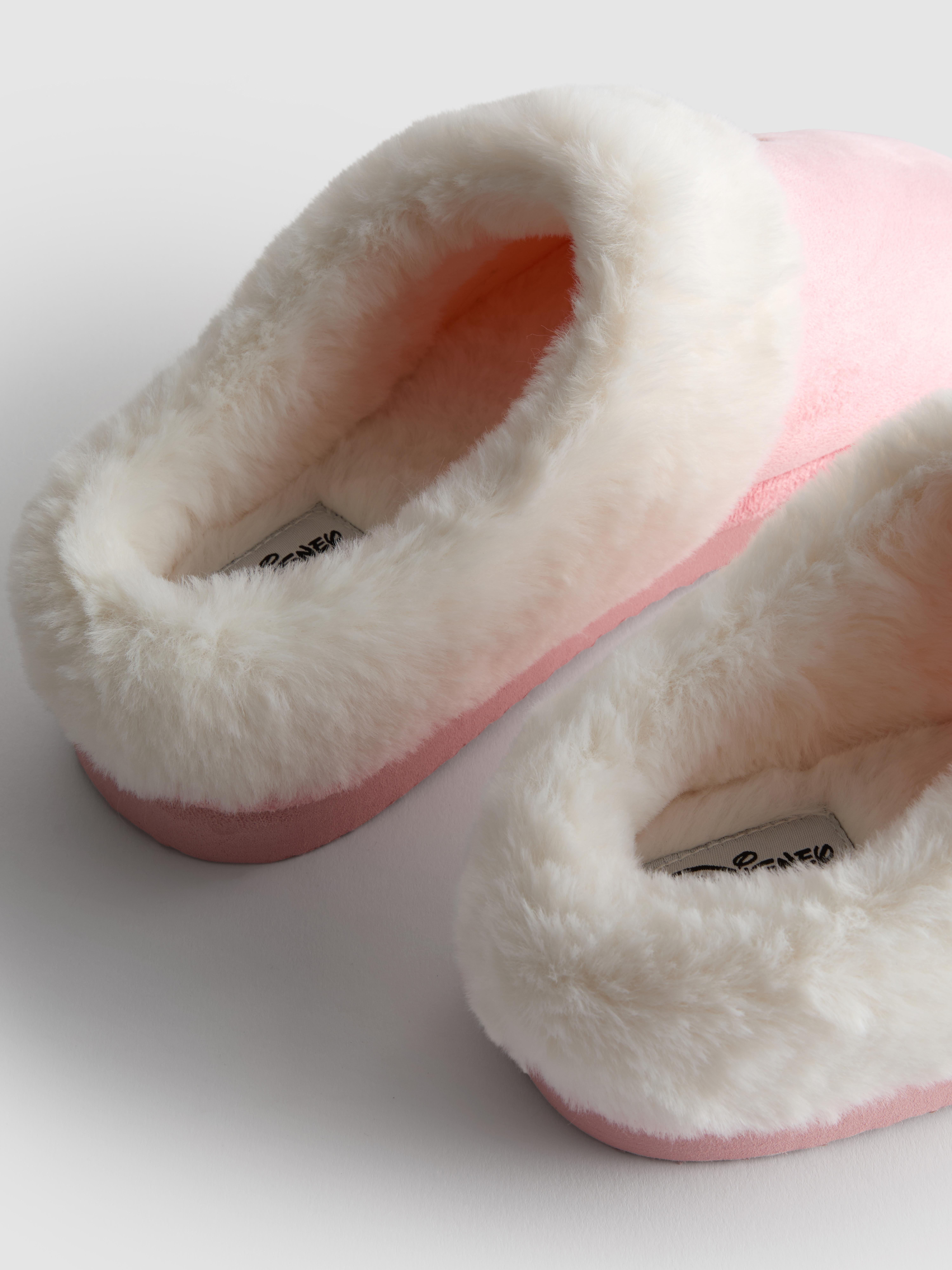 Womens Pink Disney’s Minnie Mouse Faux Suede Mule Slippers | Primark