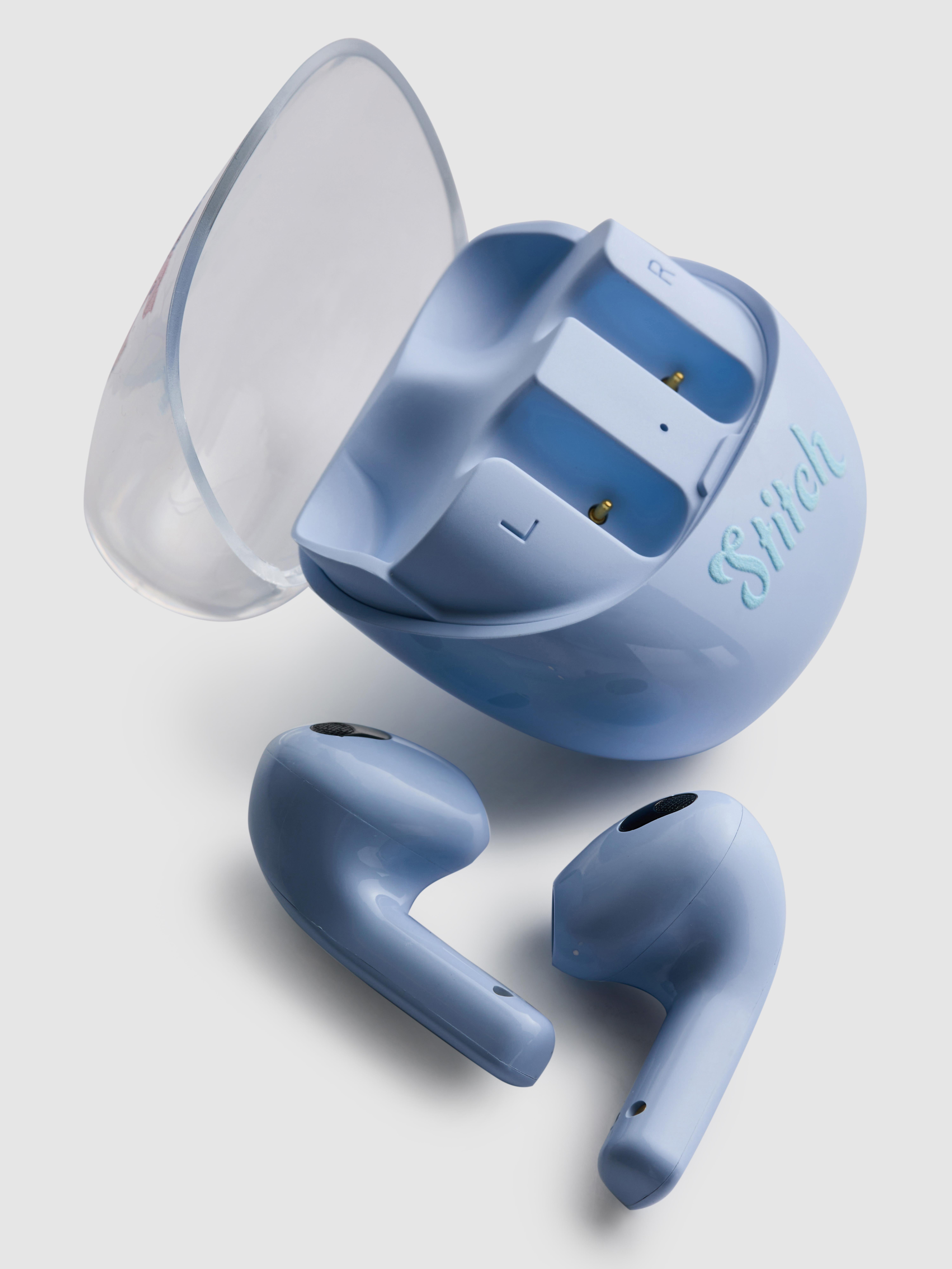 Light Blue Disney's Stitch Earbuds In Charging Case | Primark
