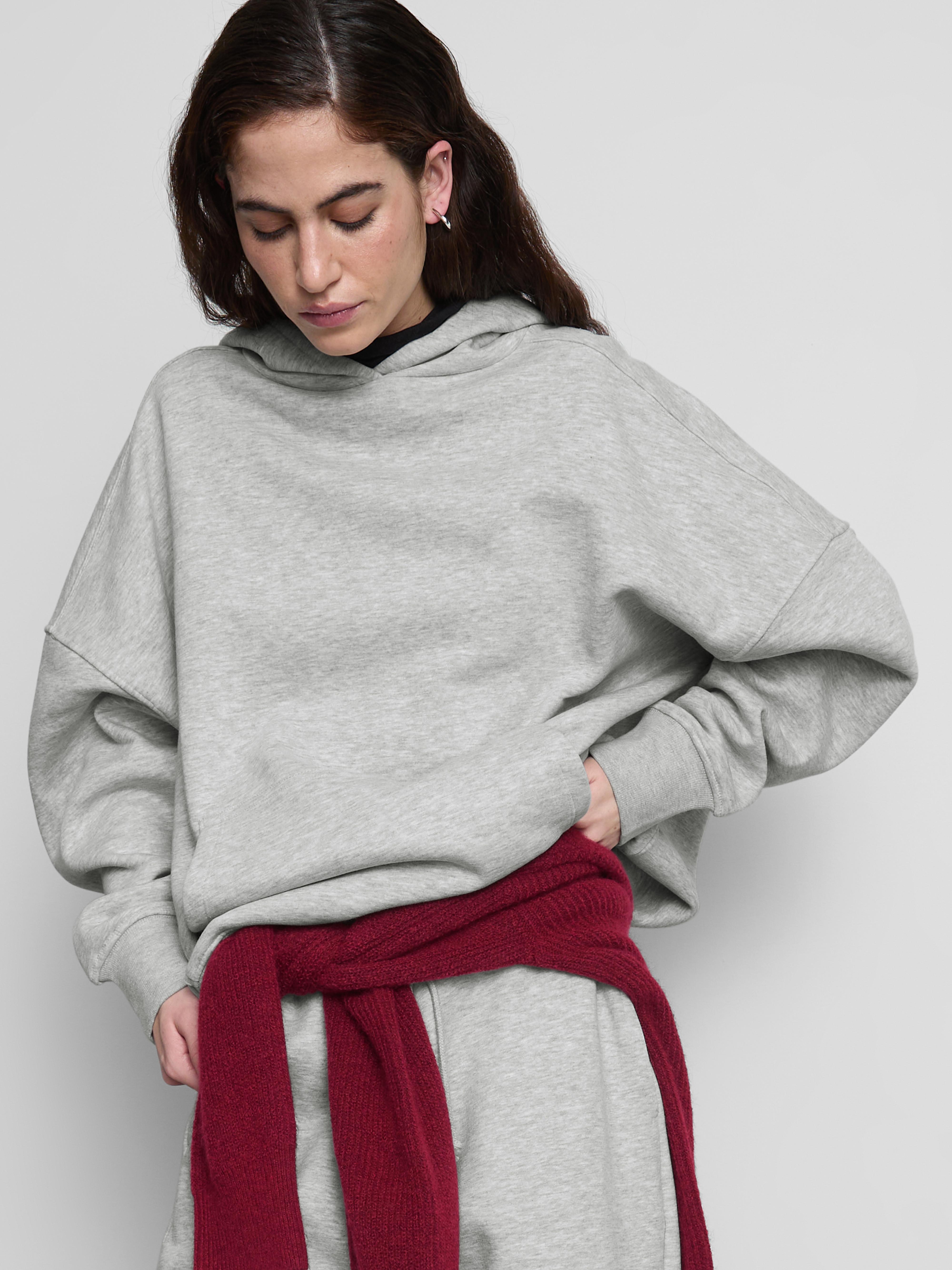 Womens Light Grey Cotton Blend Oversized Hoodie | Primark