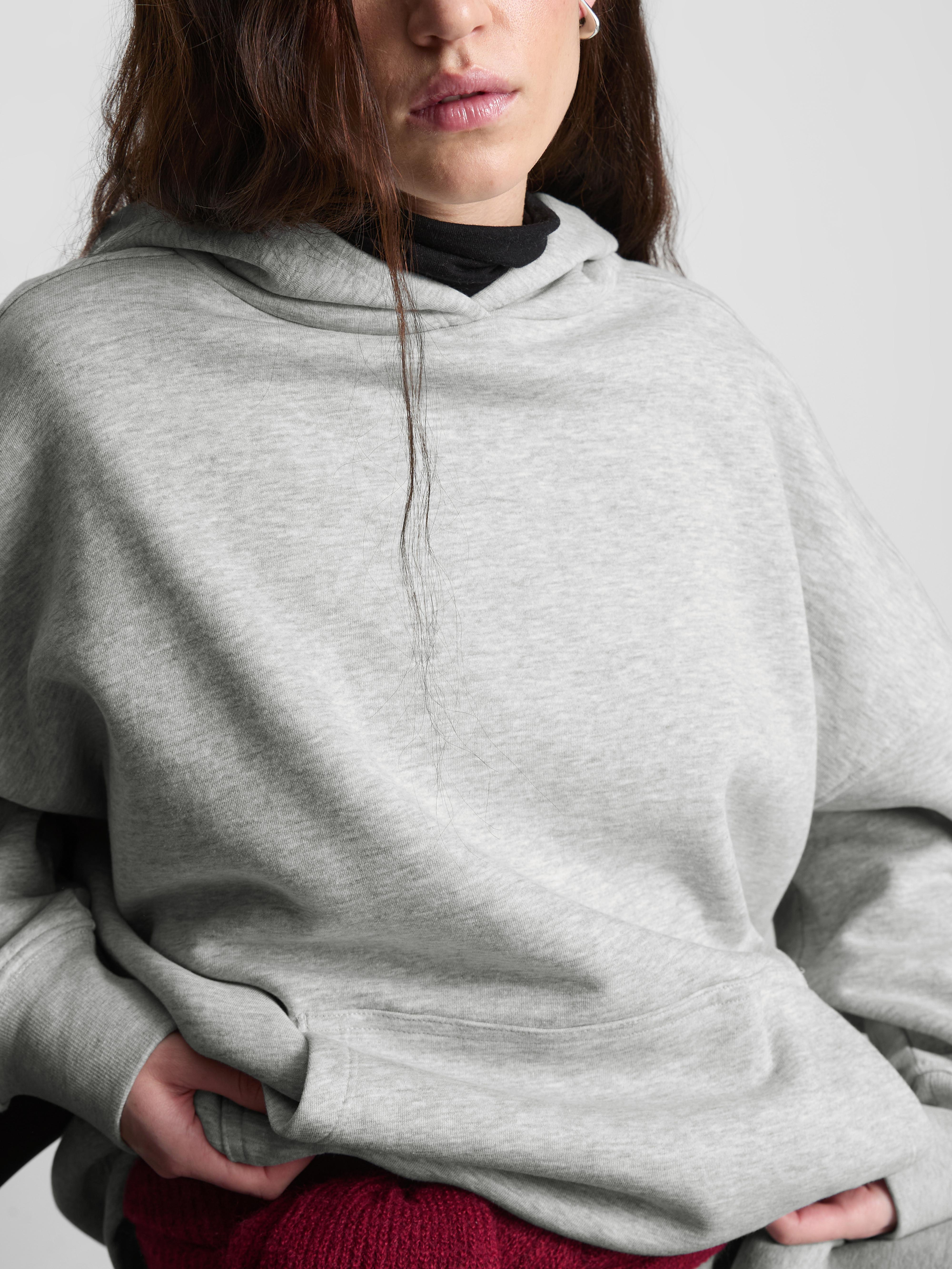 Womens Light Grey Cotton Blend Oversized Hoodie | Primark
