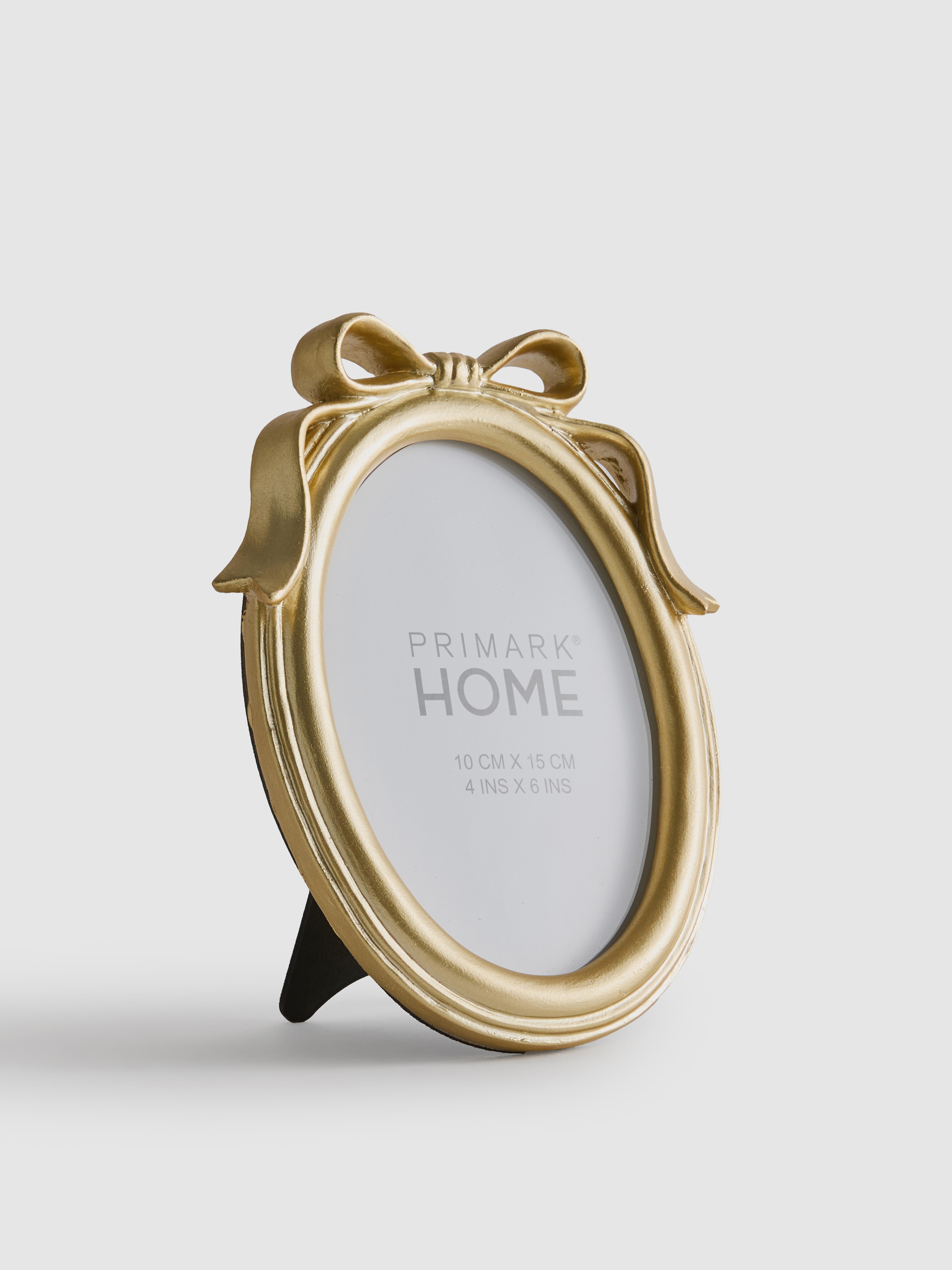 Gold Metallic Bow Photo Frame 10x15cm (4x6in) | Penneys
