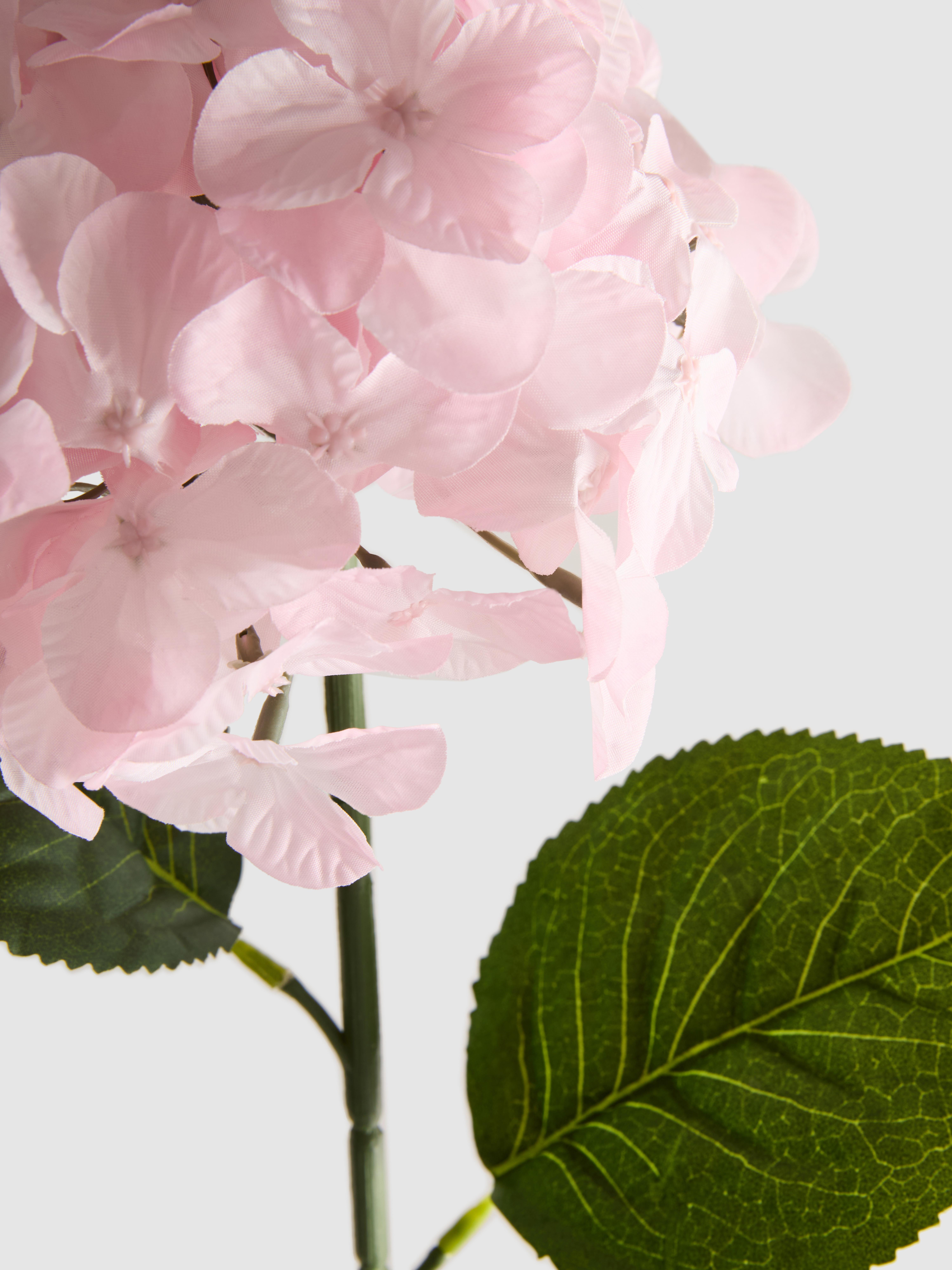 Light Pink Single Stem Faux Hydrangea | Primark