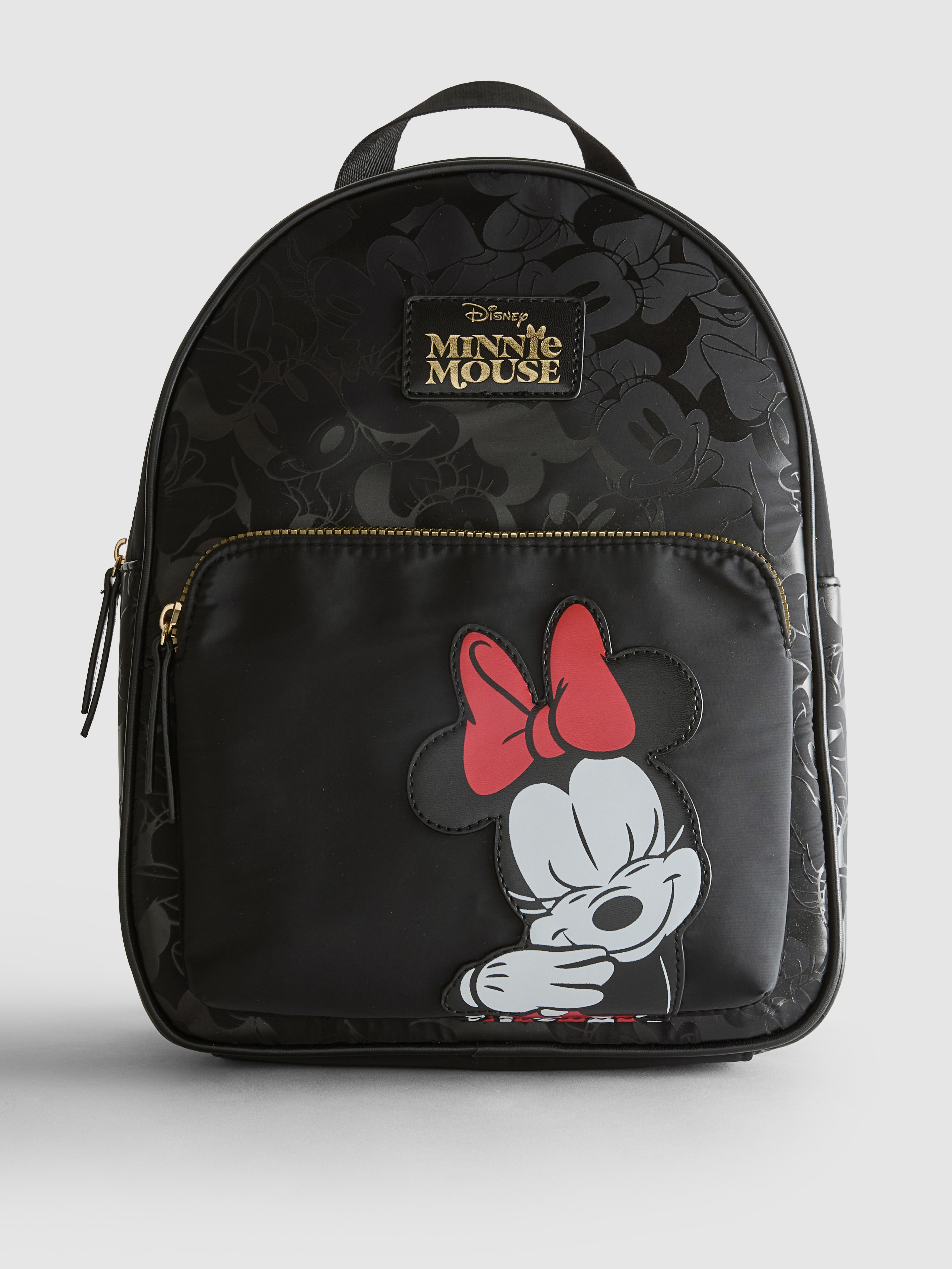 Women's Black Disney's Mickey Mouse Embossed Backpack | Primark