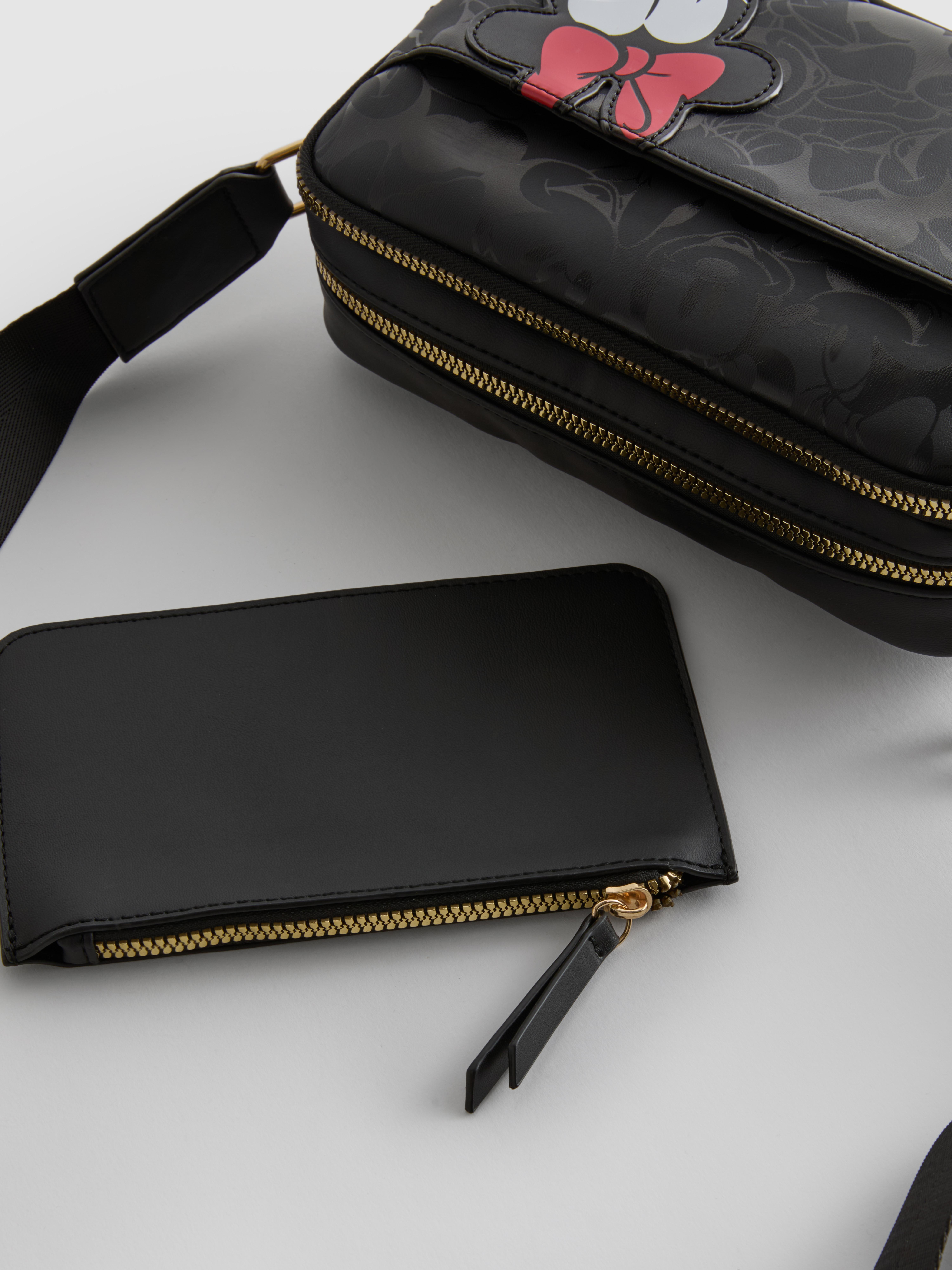 Women's Black Disney’s Minnie Mouse Printed Camera Bag | Primark