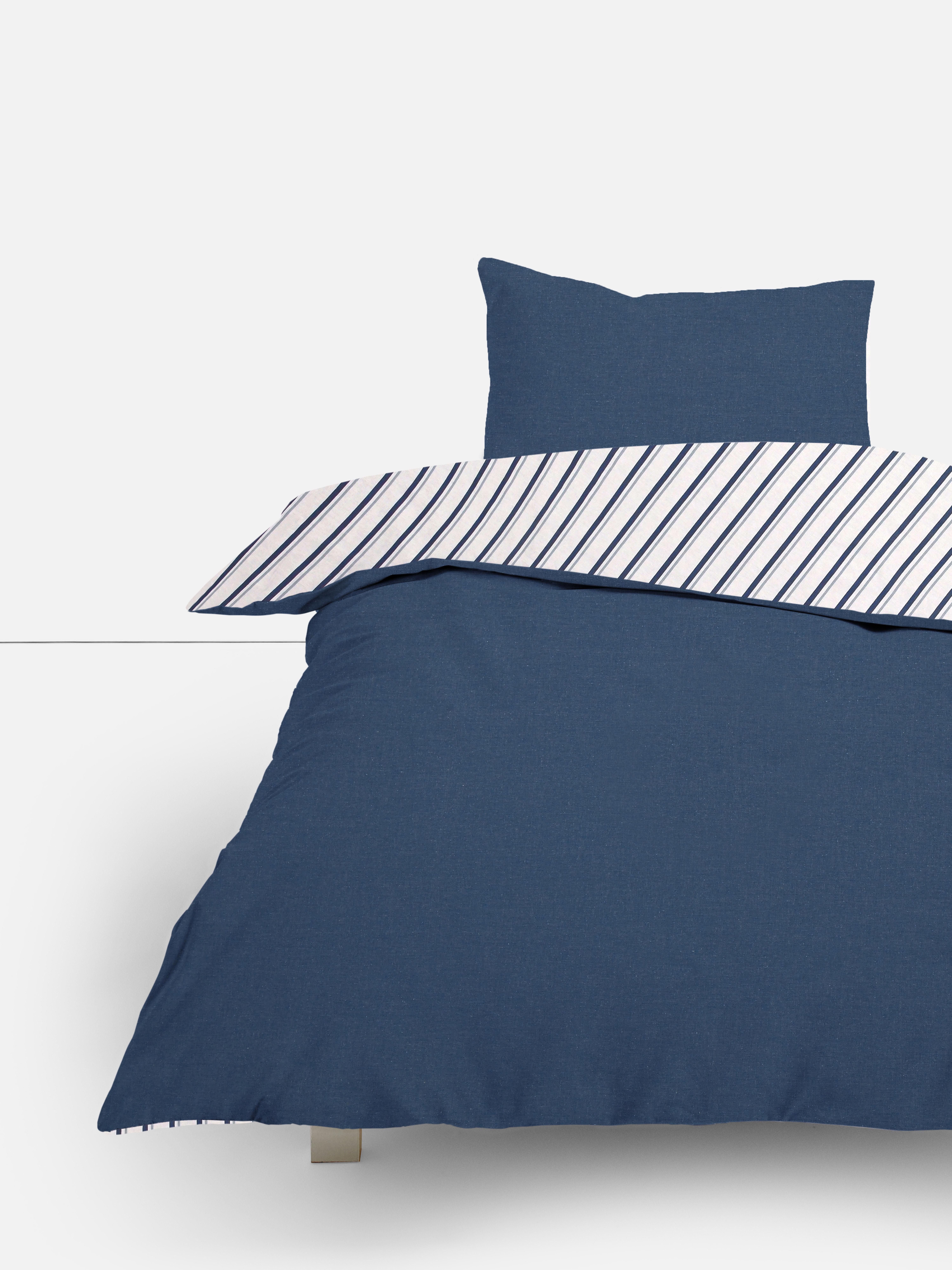 Navy Reversible Double Single Cover Set | Primark