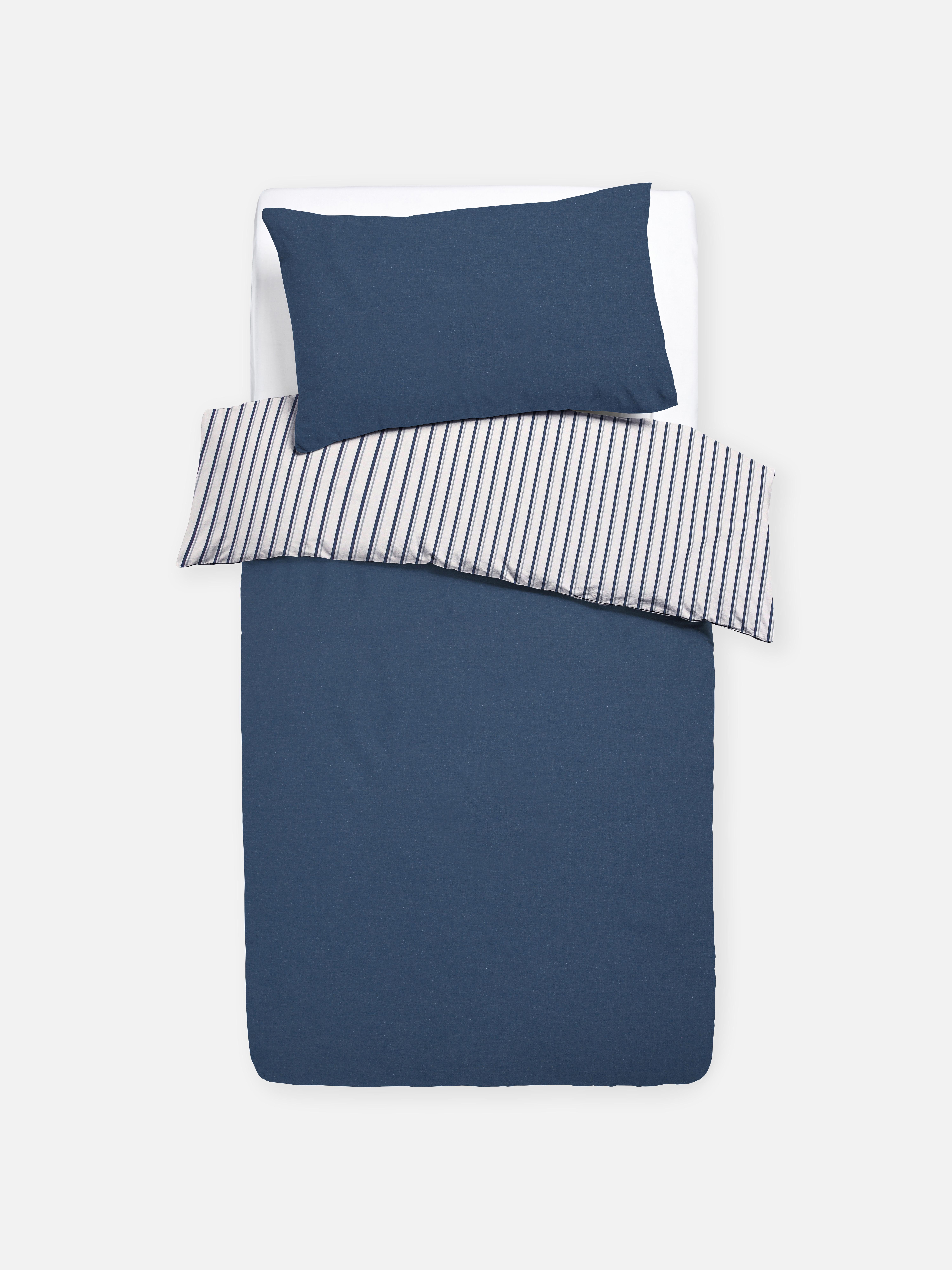 Navy Reversible Double Single Cover Set | Primark