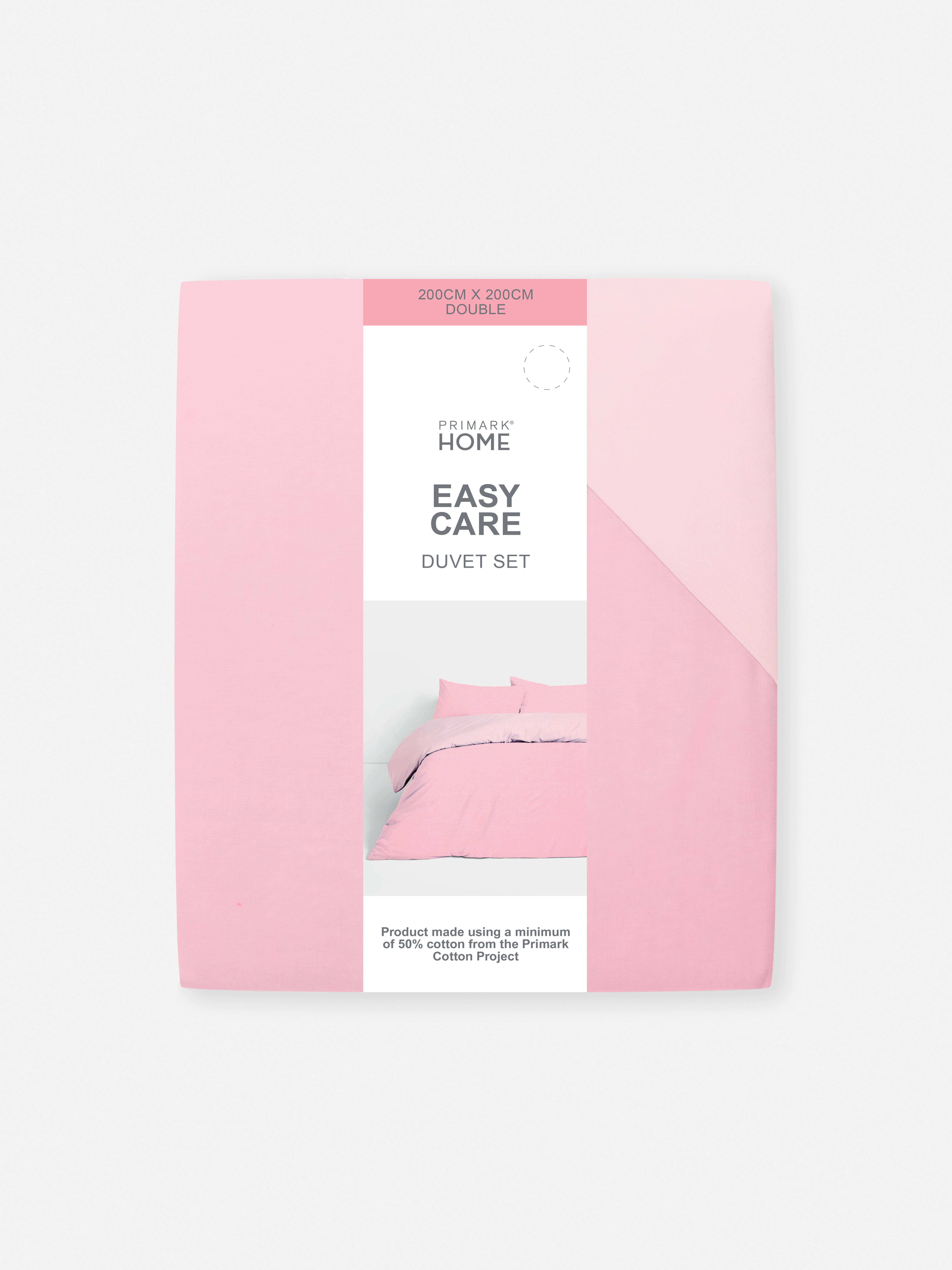Pink Reversible Double Duvet Cover Set | Primark