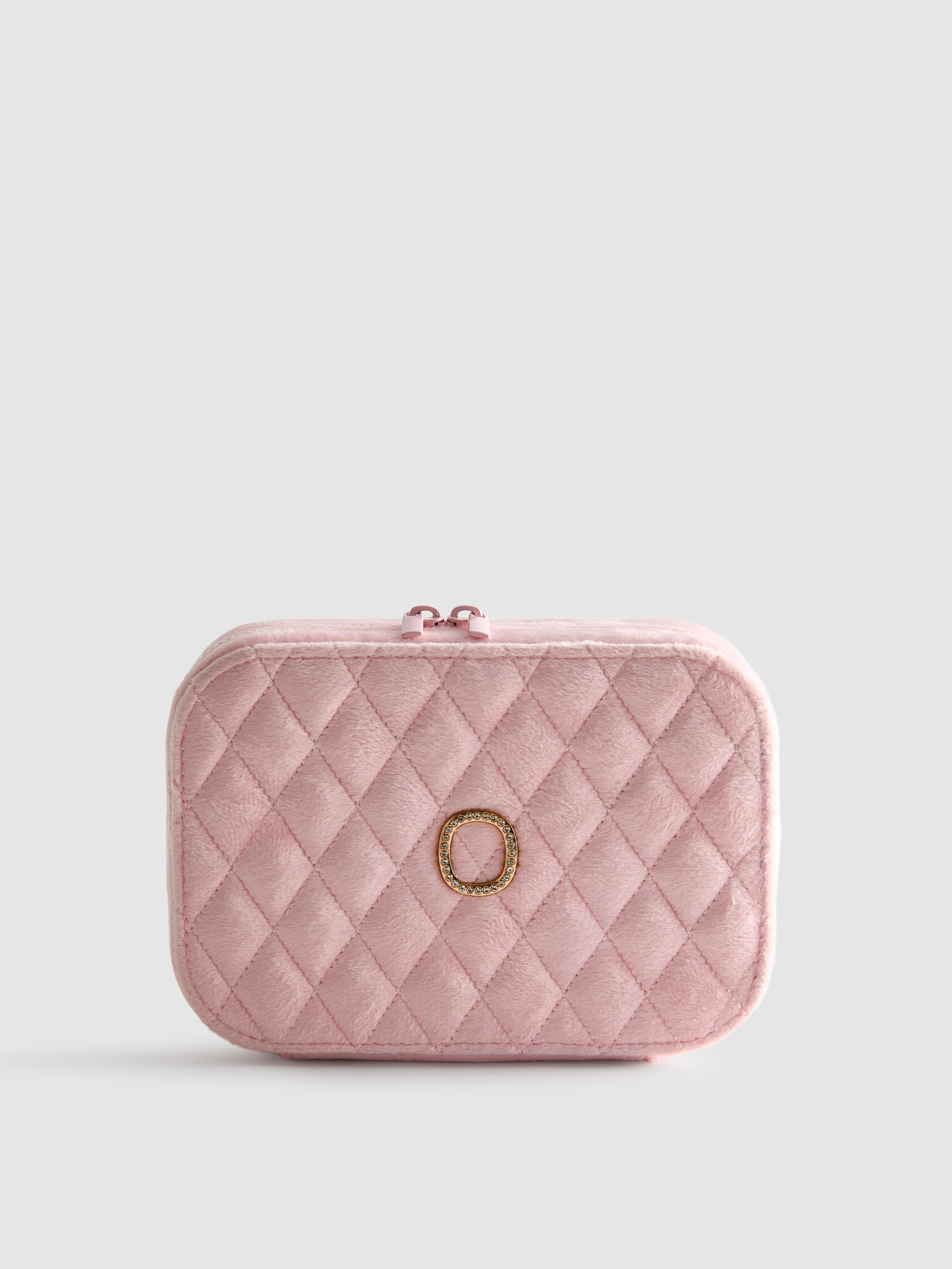 Womens Large Velvet Initial Jewellery Box - Pink | Penneys