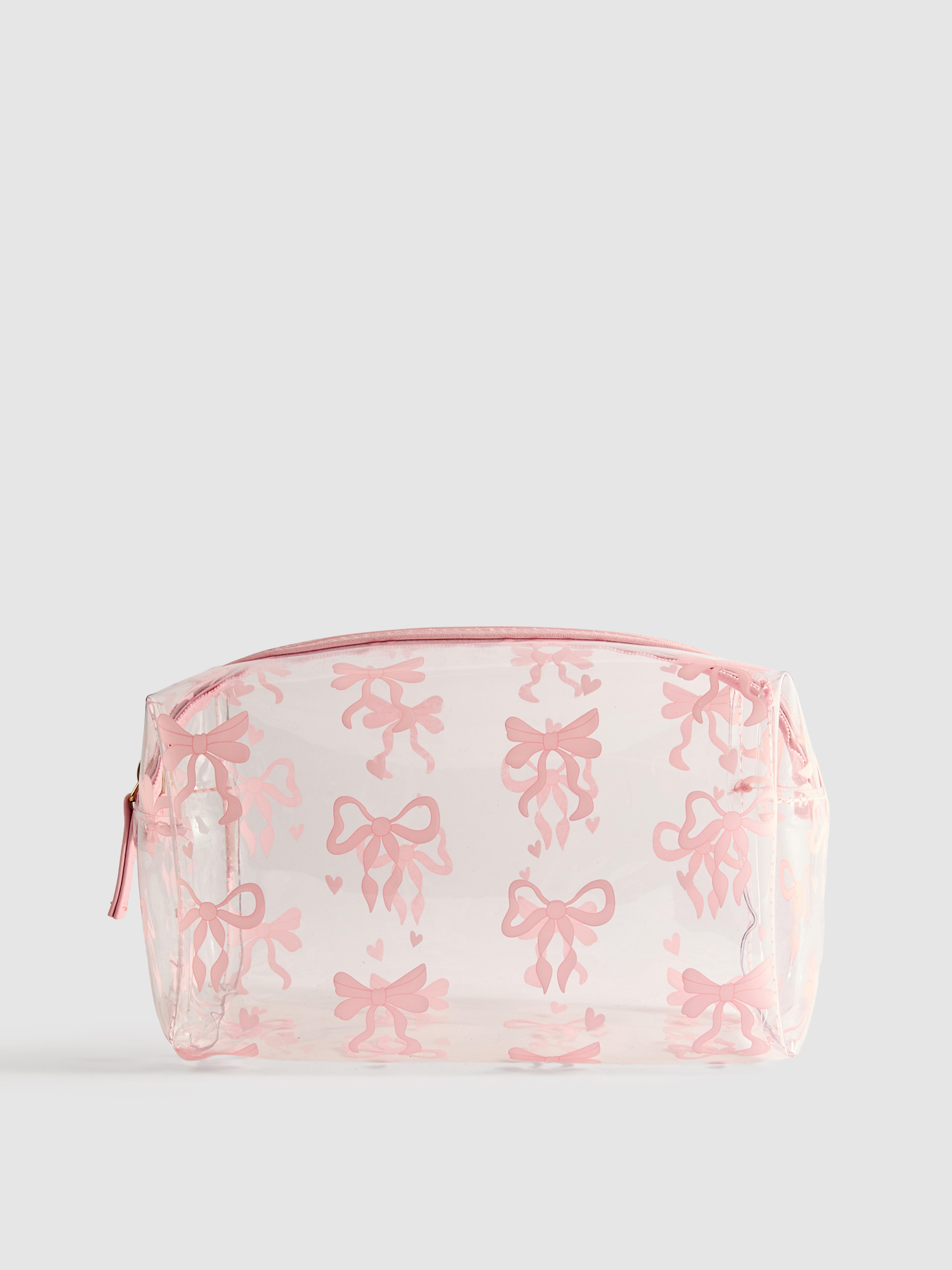 Transparente Make-up-Tasche mit Schleifenmuster | Primark