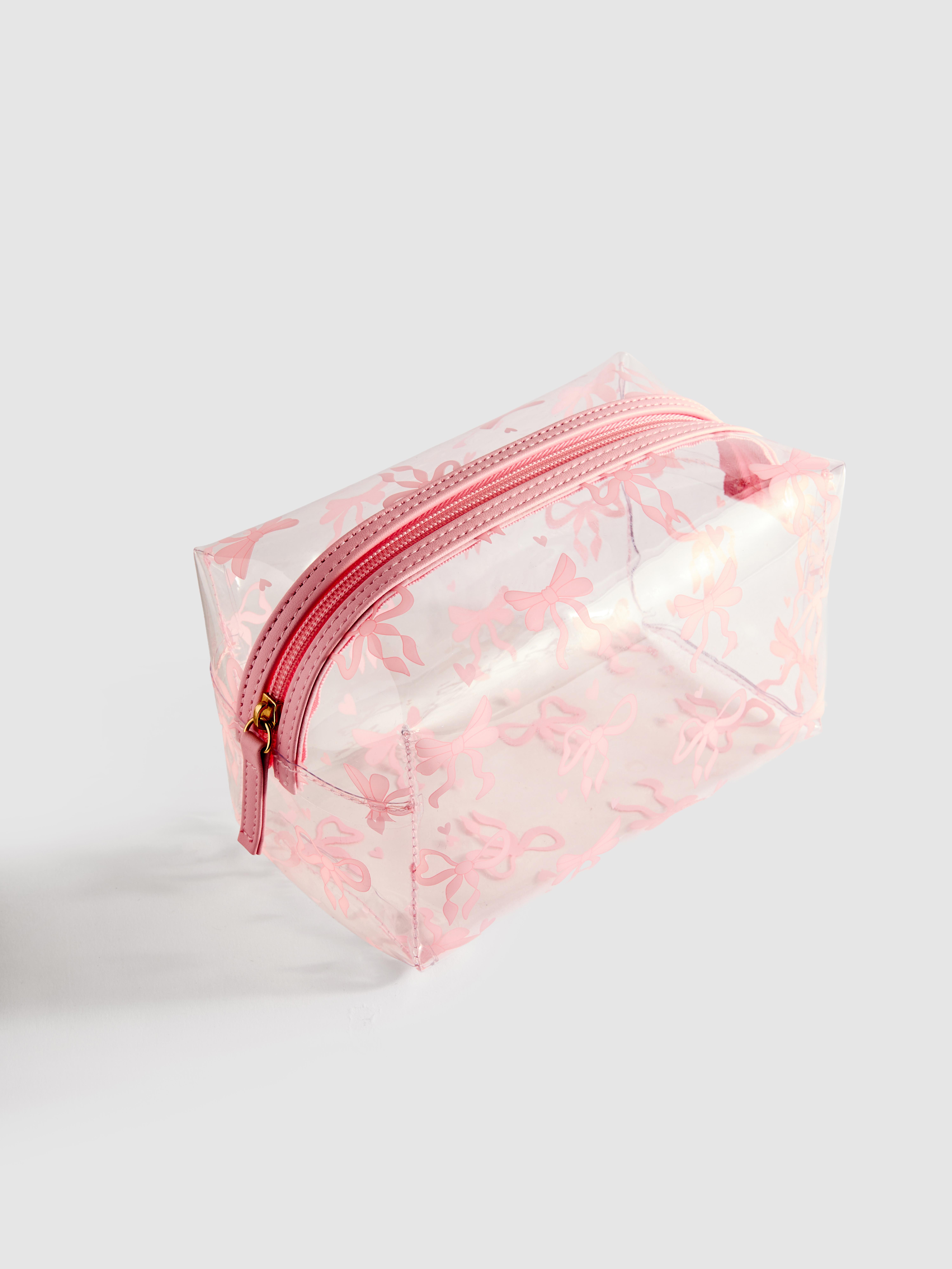 Transparente Make-up-Tasche mit Schleifenmuster | Primark