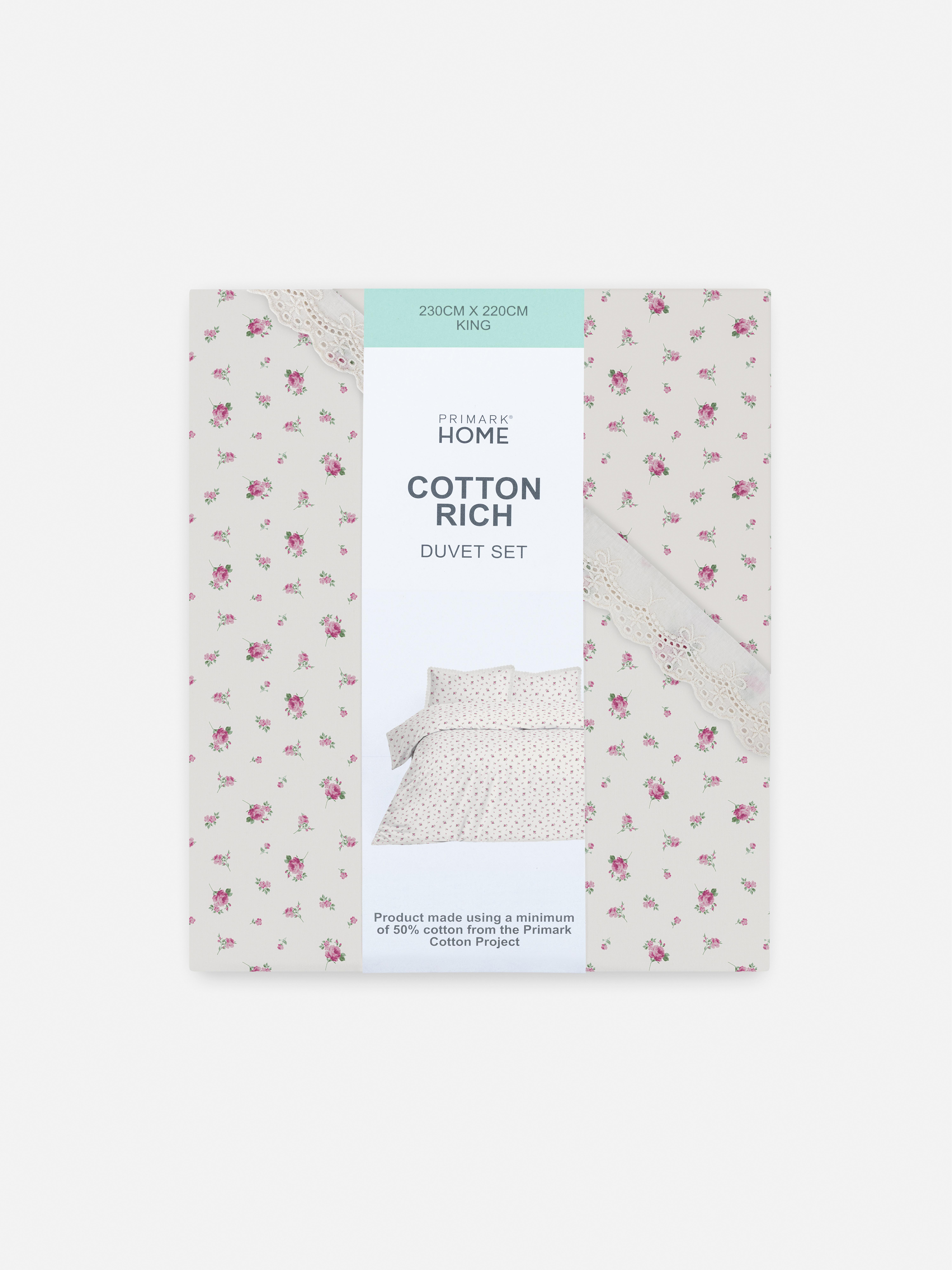 Parure de lit king size à petites fleurs - Rose | Primark