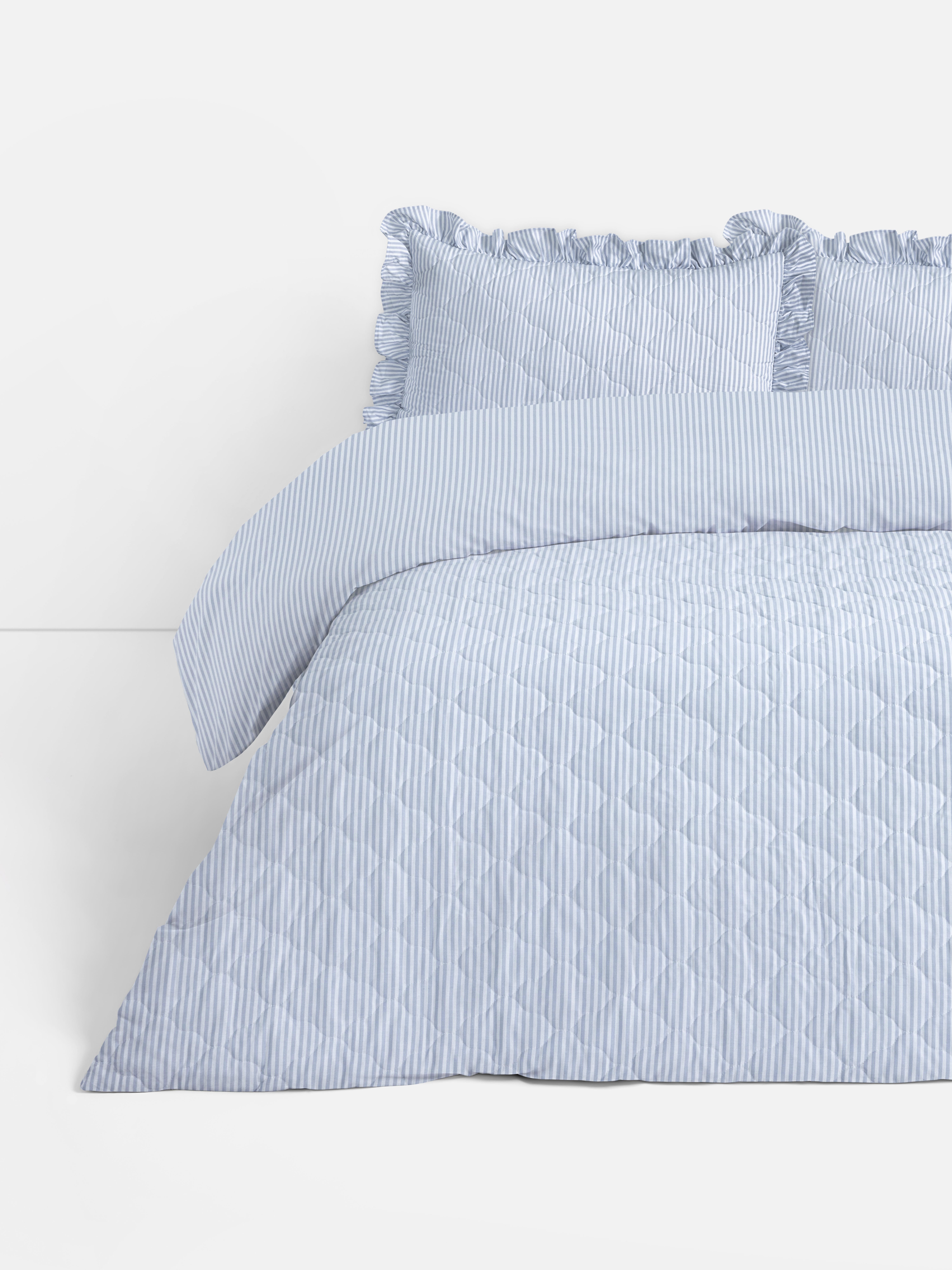 Blue Quilted Super King Duvet Cover Set | Penneys