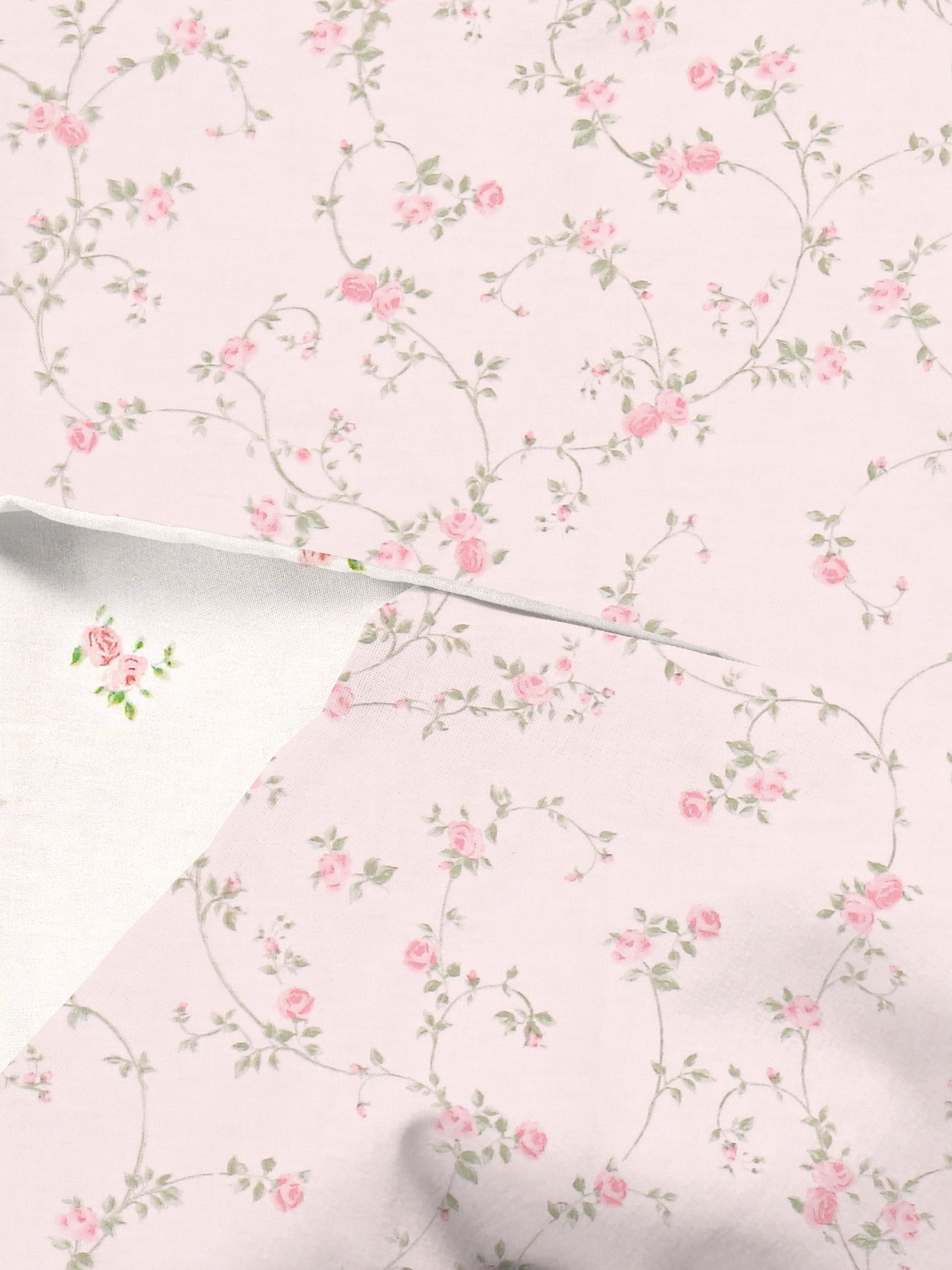 Parure de lit simple réversible à motif roses - Rose | Primark