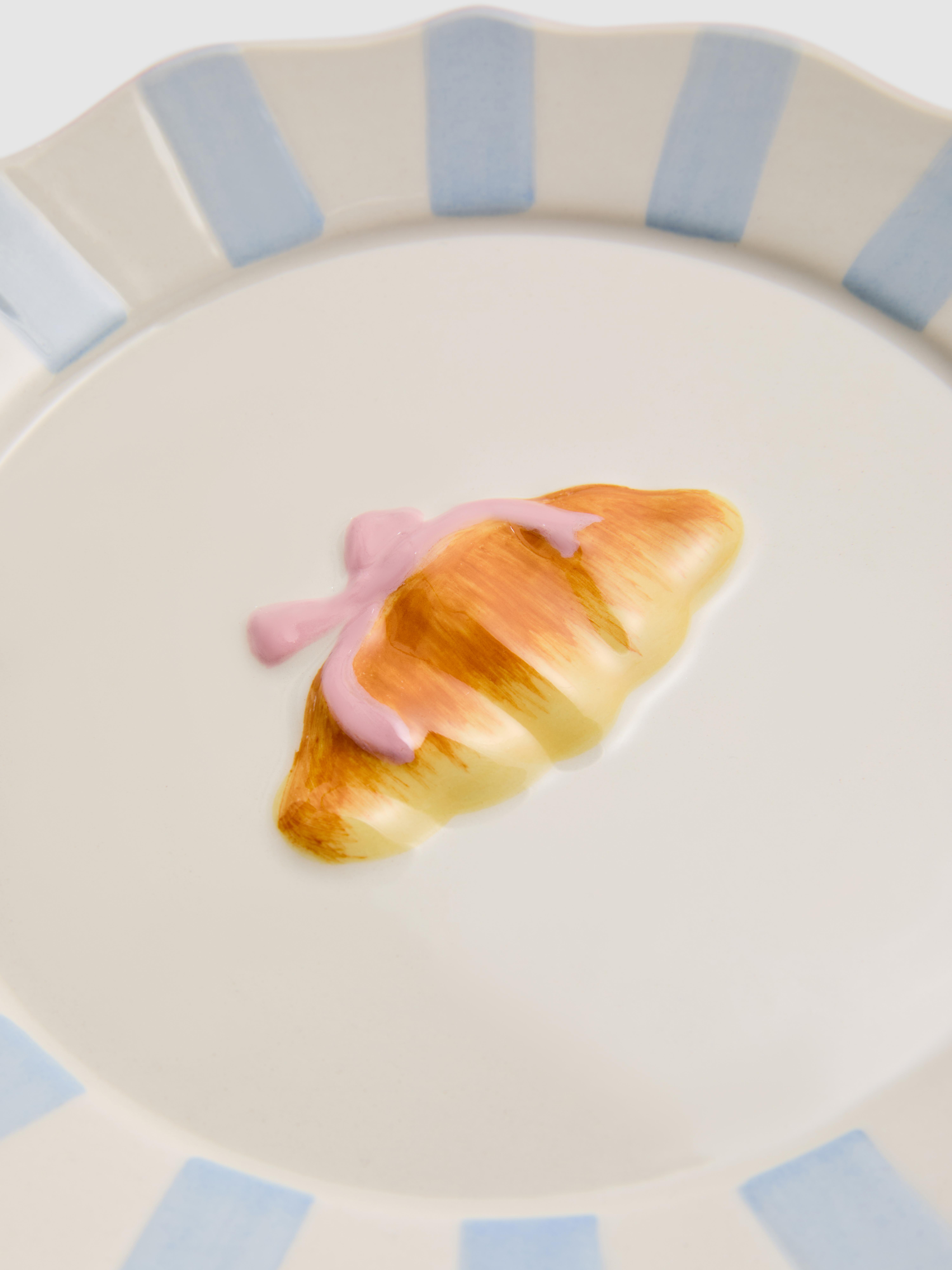 Blue Croissant Side Plate | Primark