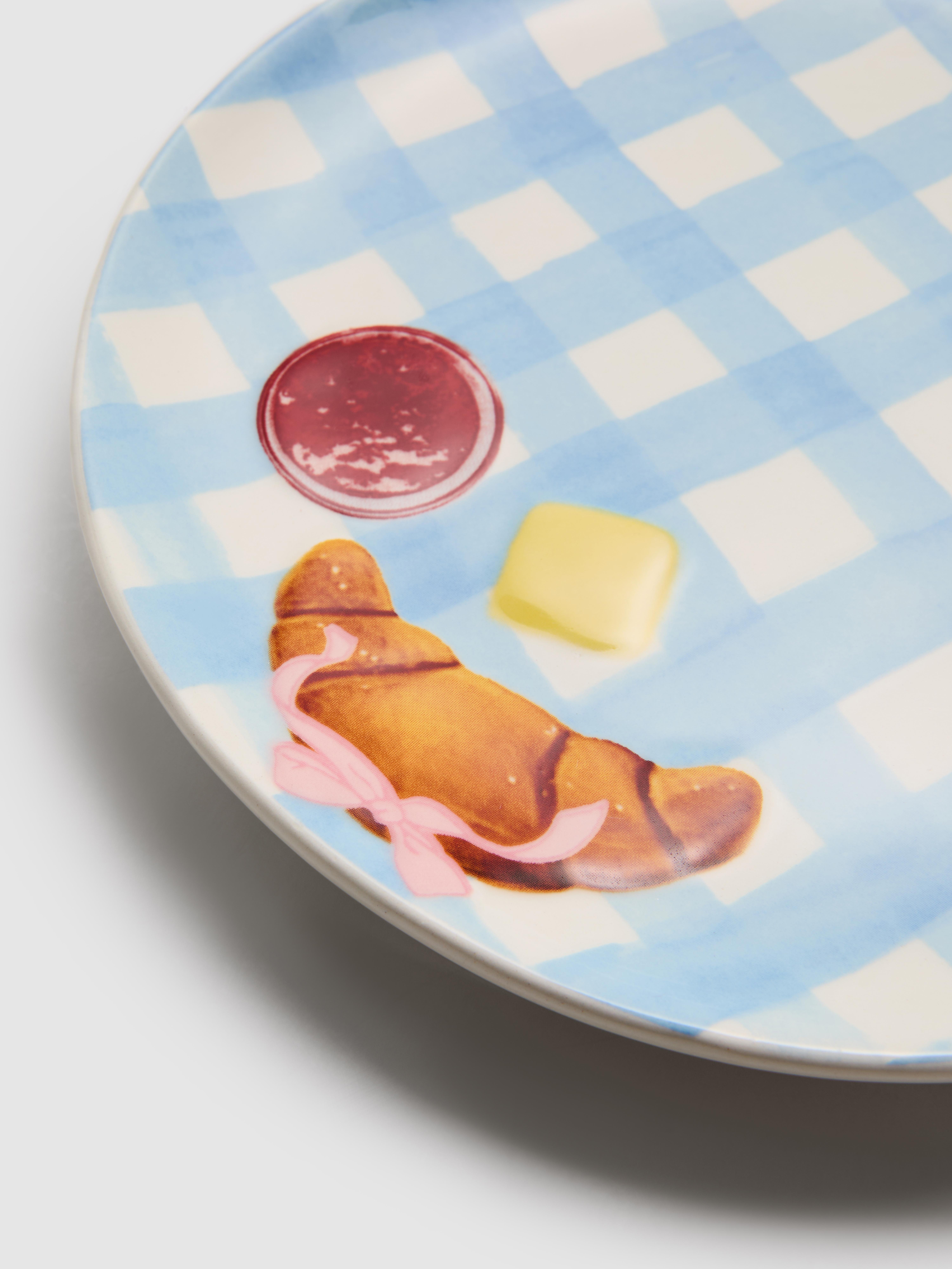 Blue Croissant Side Plate | Primark