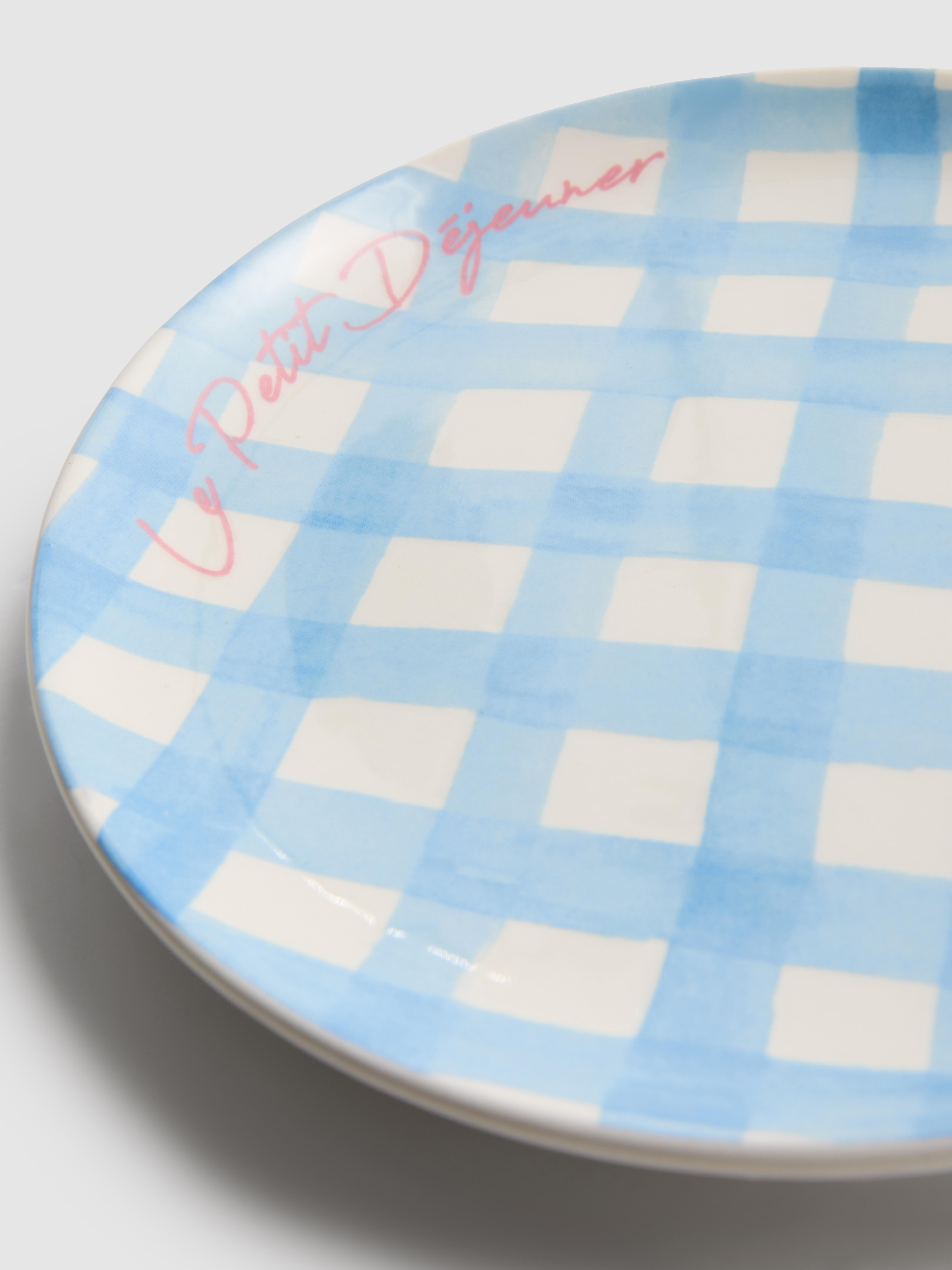 Blue Croissant Side Plate | Primark