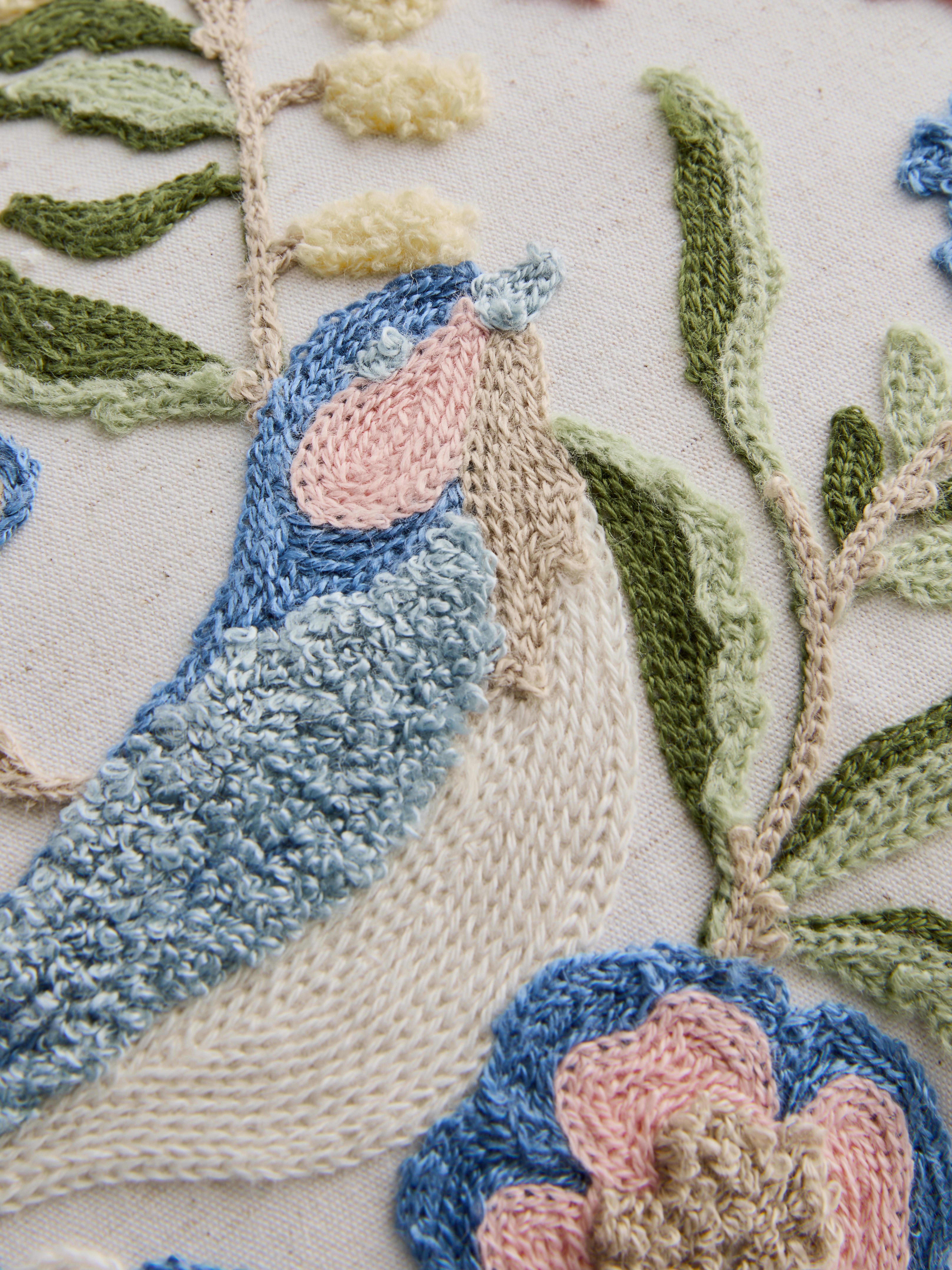 Natural Appliqué Bolster Cushion | Primark