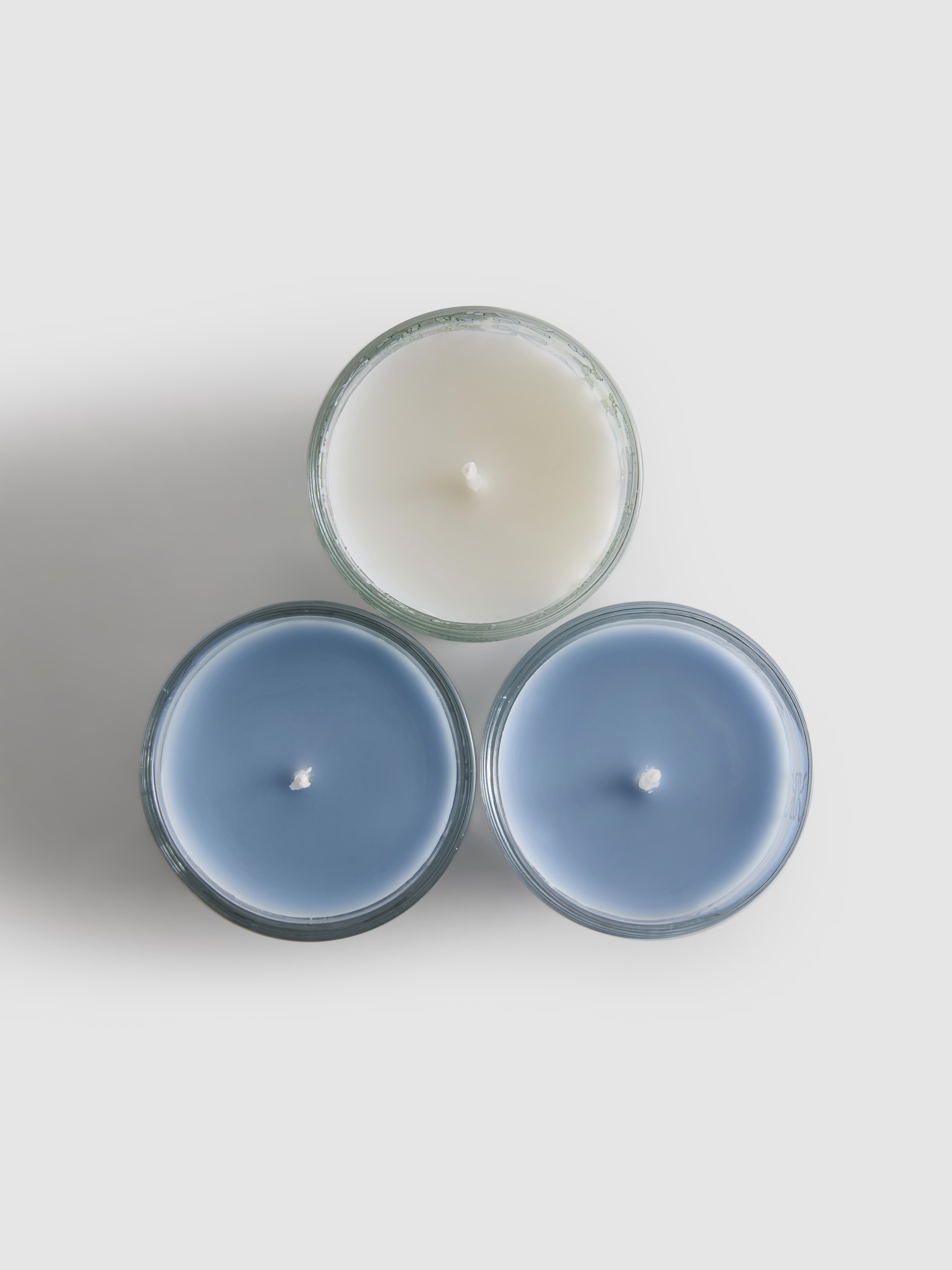 Blue 3pk Tealights In Festive Jars | Primark