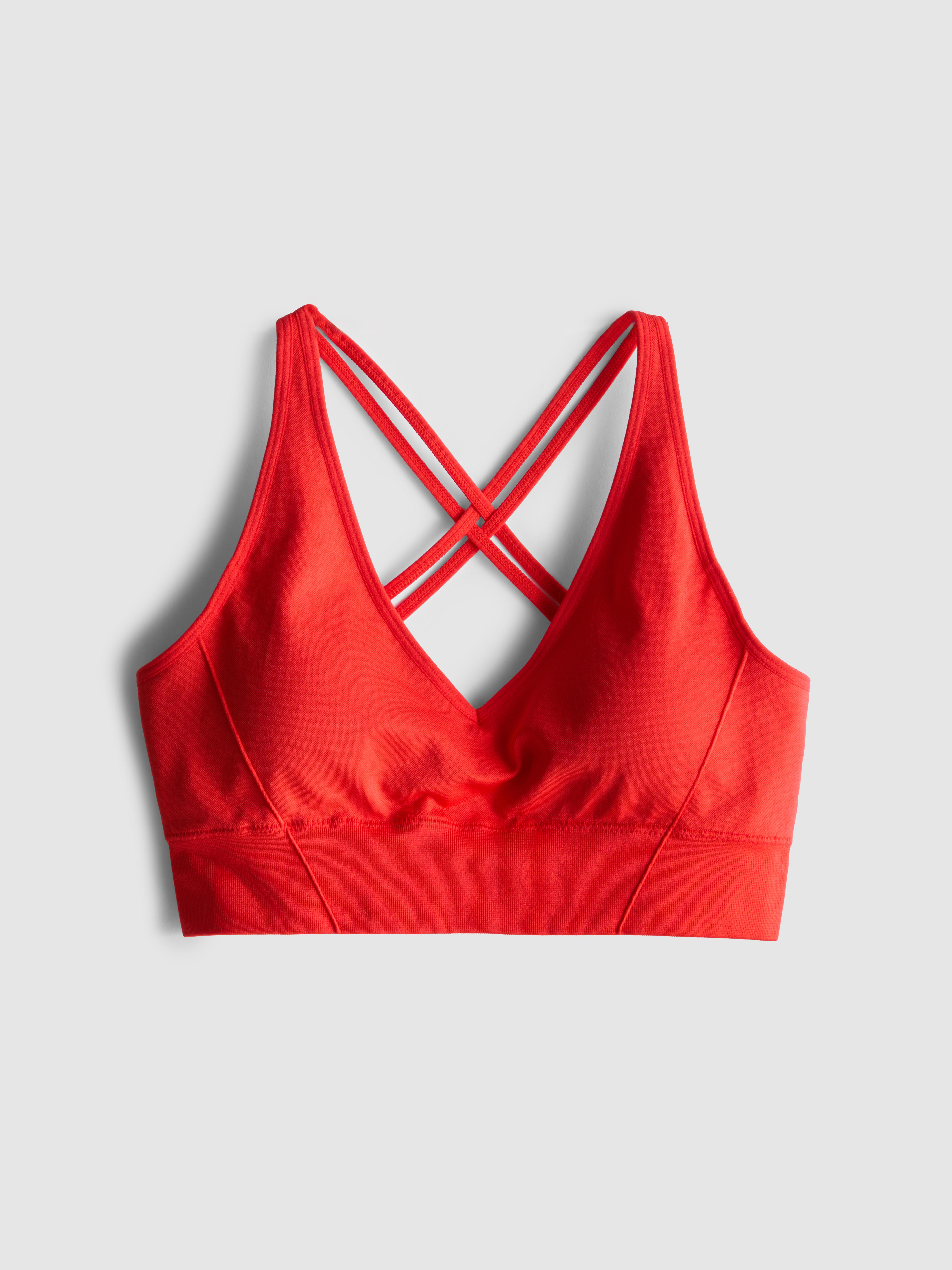Women's Red Rita Ora Active Crossback Crop Top | Primark