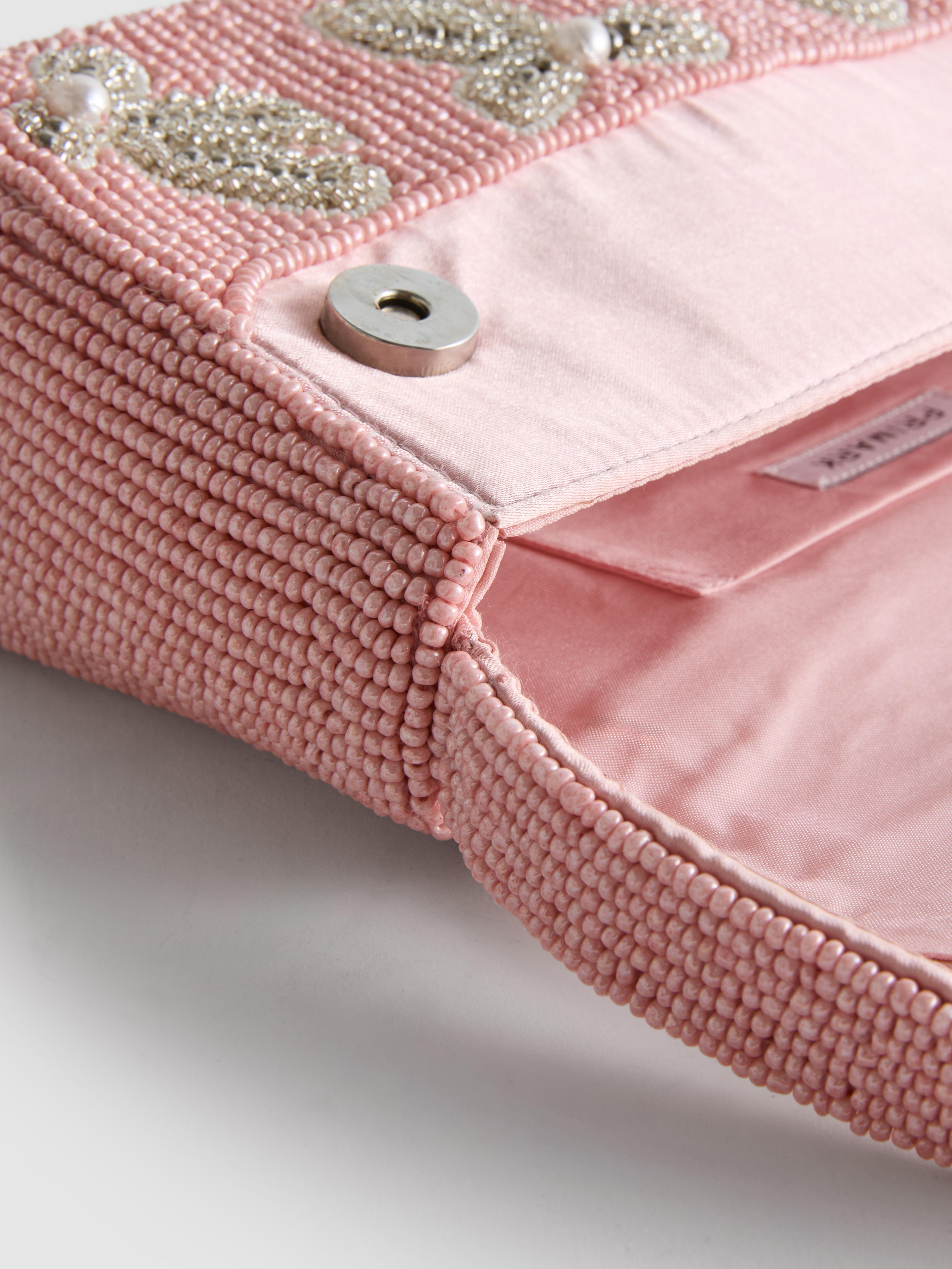 Women's Pink Beaded Mini Shoulder Bag | Primark
