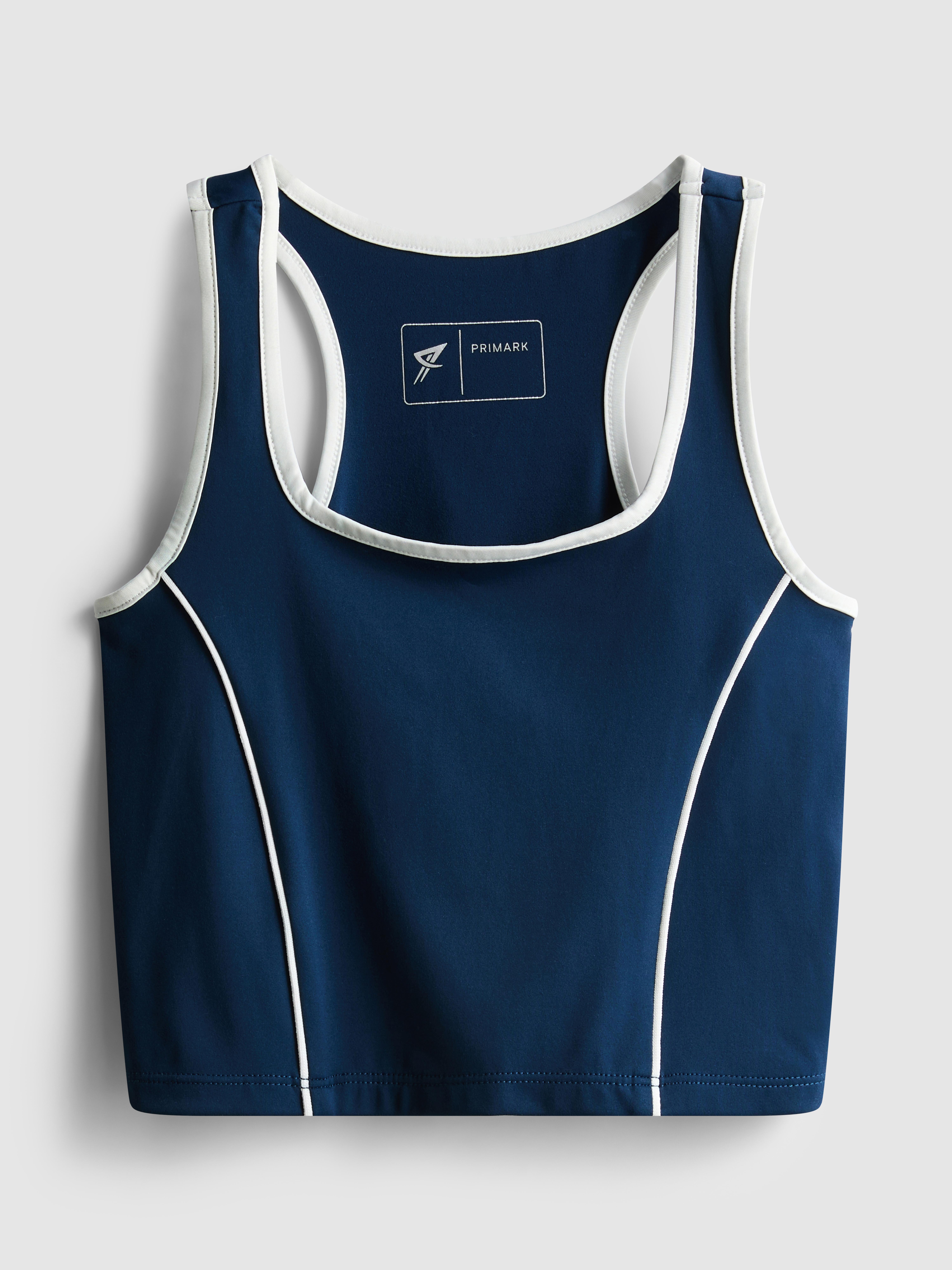 Girls Navy Buttery Soft Active Racerback Top | Penneys