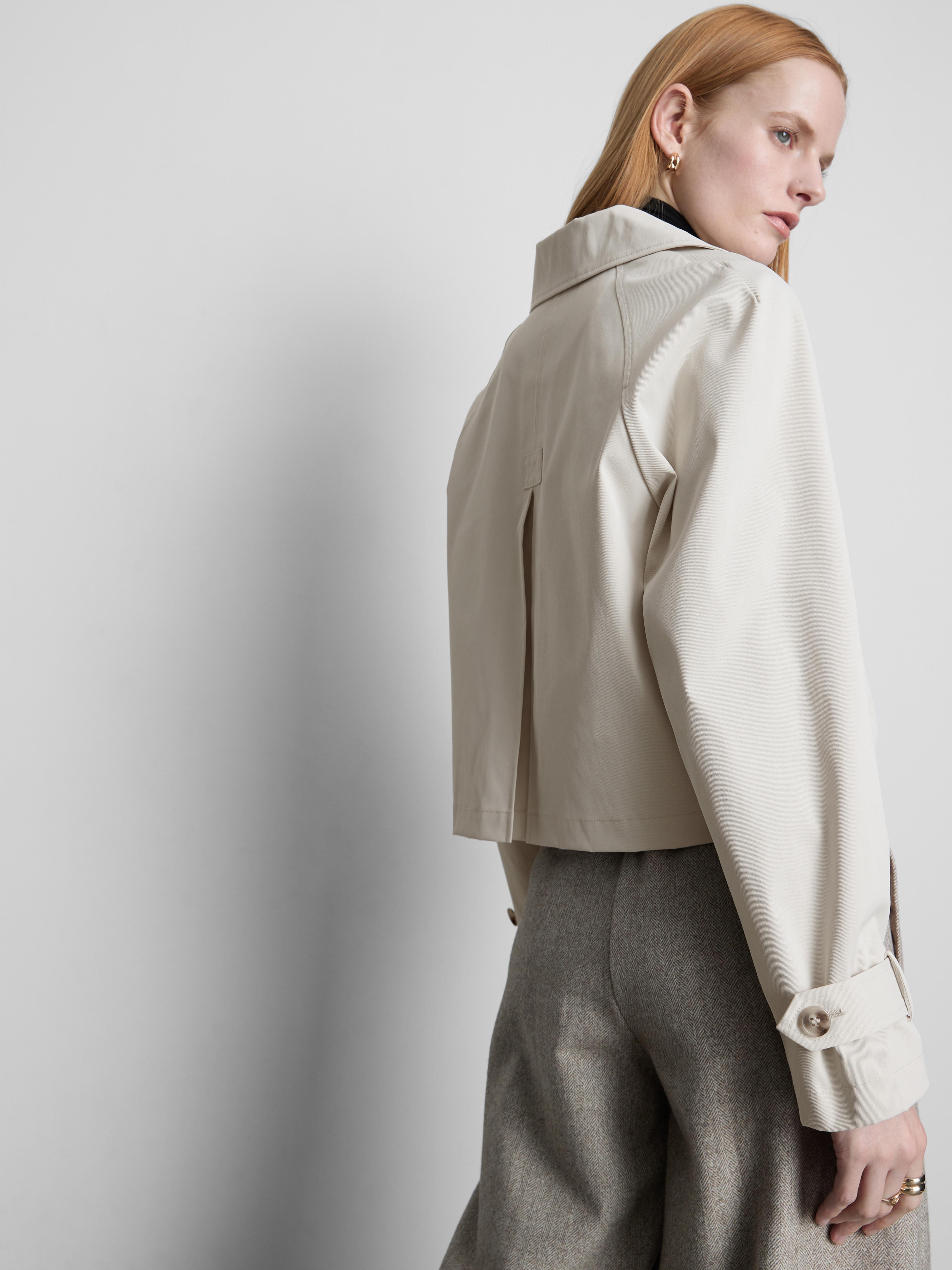 Womens Ecru Double Breasted Boxy Mac | Primark