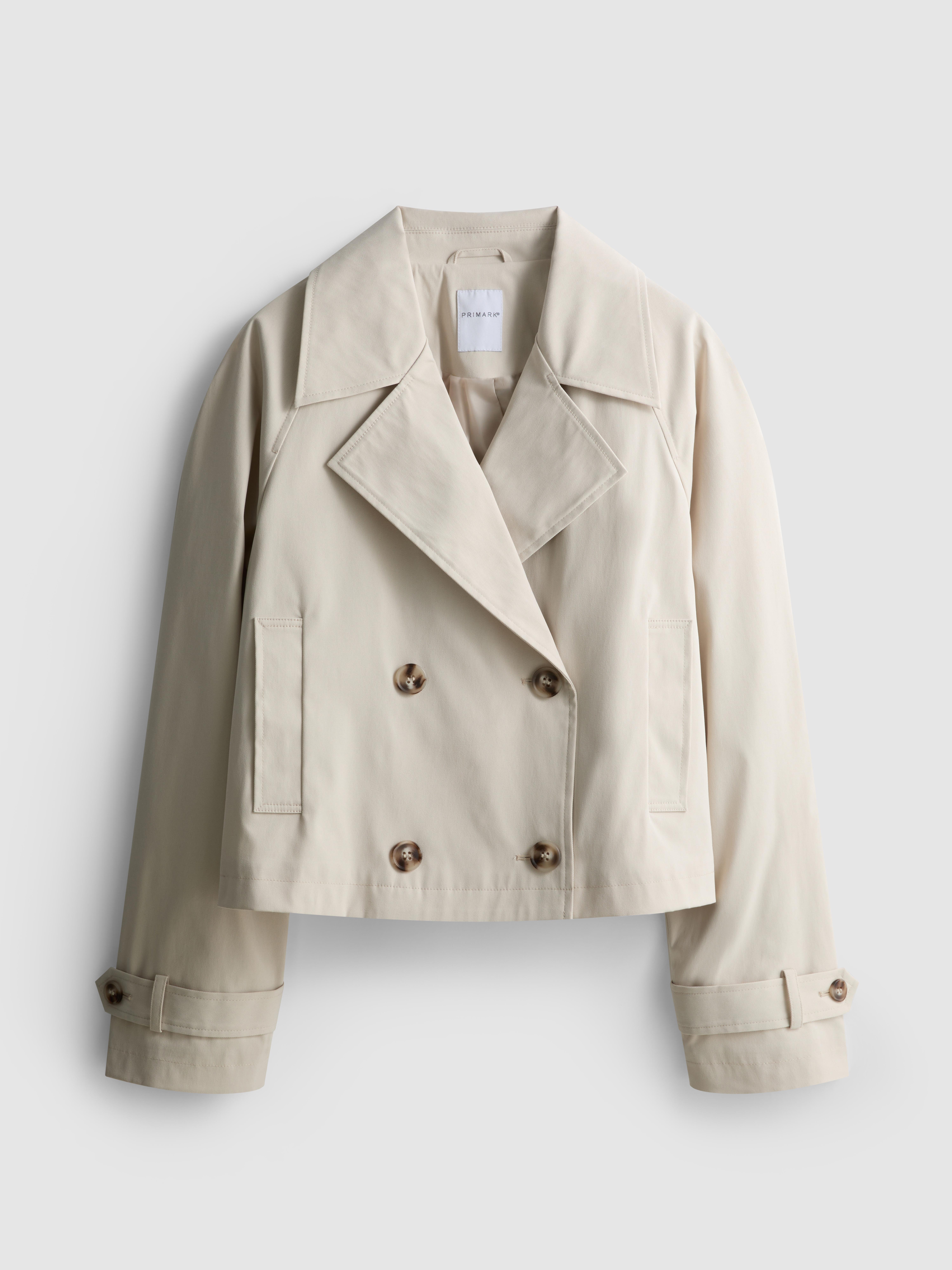 Women's Ecru Double Breasted Boxy Mac | Penneys