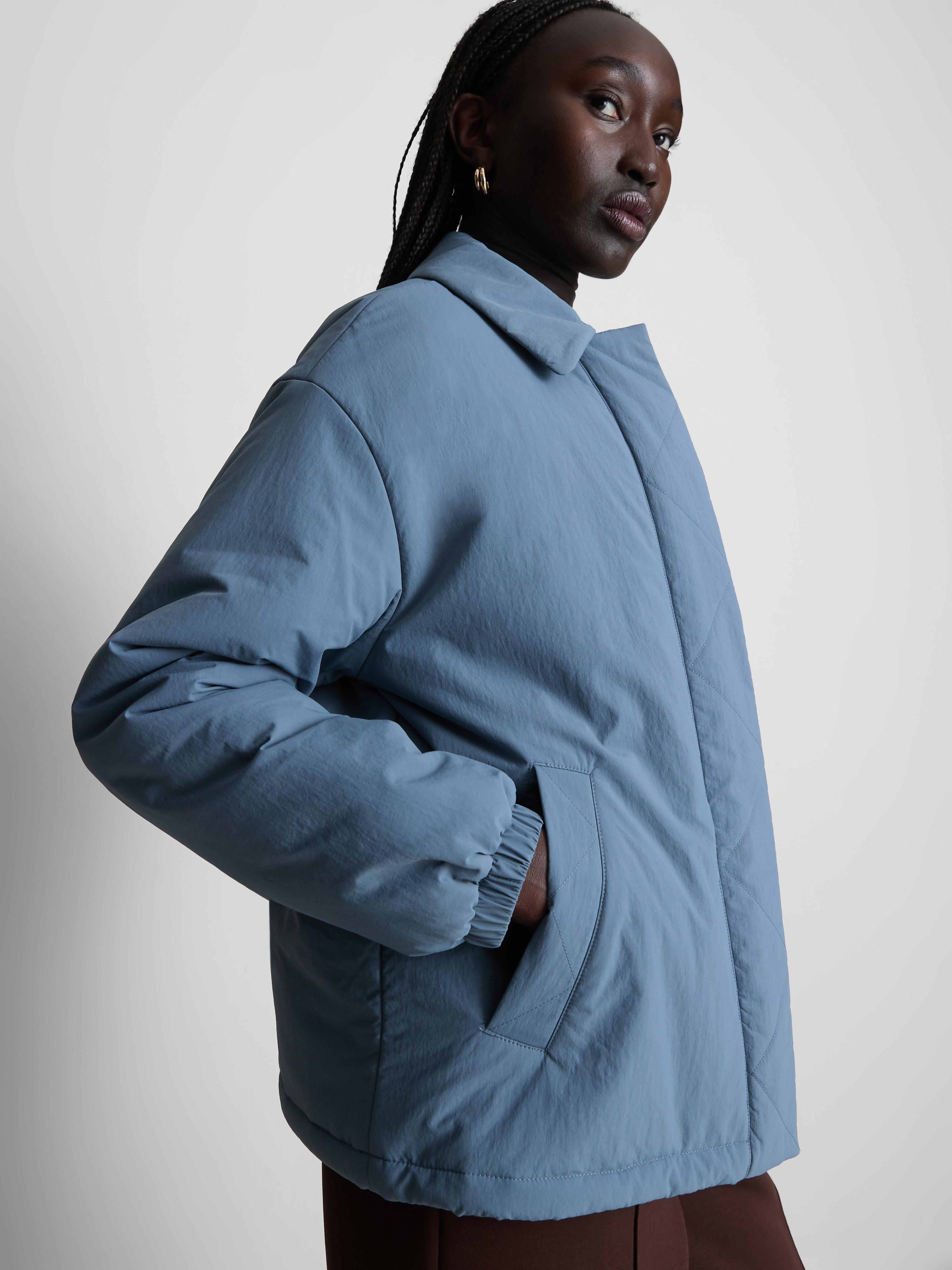 Women's Blue Padded Collar Jacket | Penneys