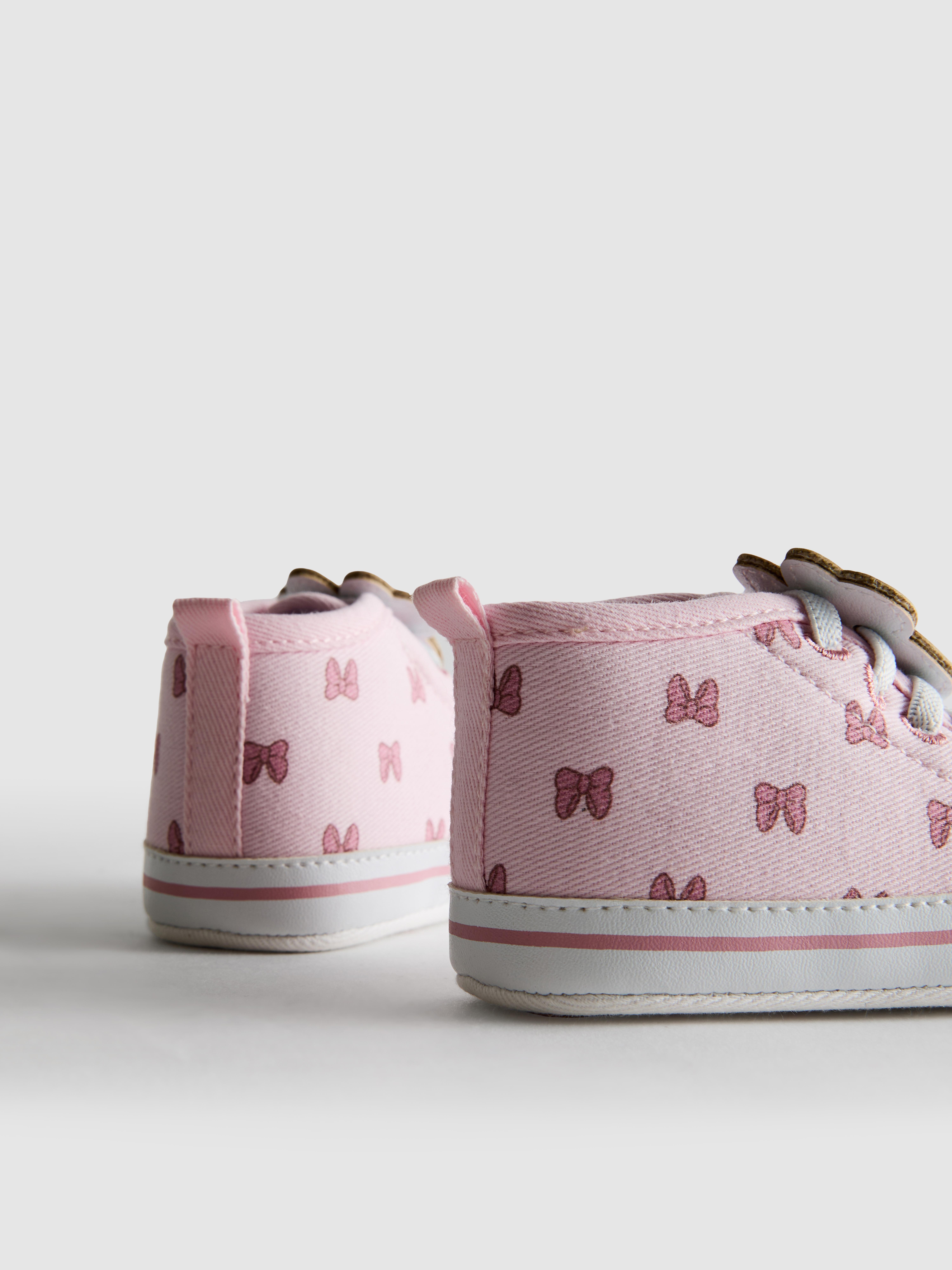 Baby Girls Light Pink Disney’s Minnie Mouse High Top Sneakers | Primark