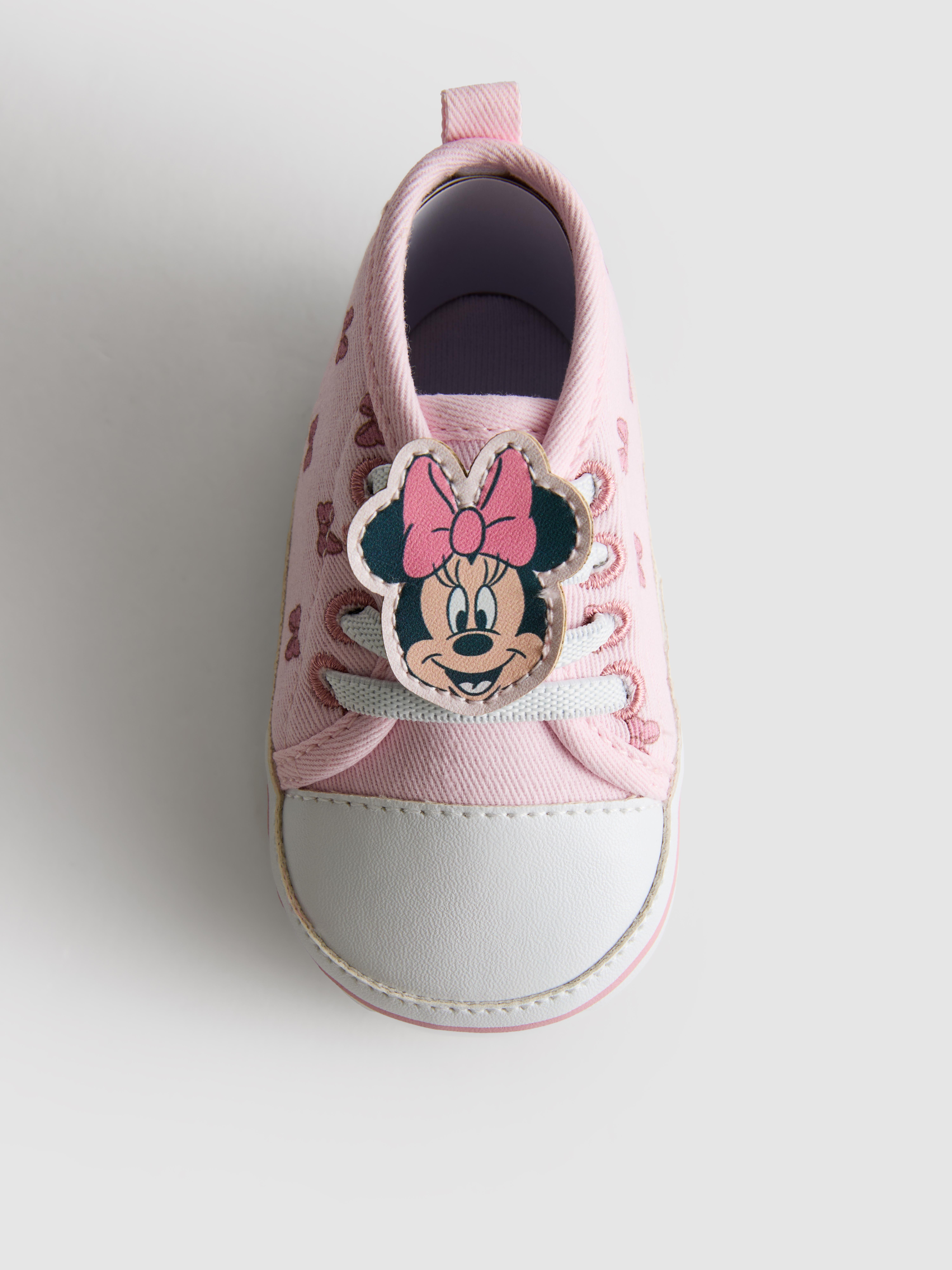 Baby Girls Light Pink Disney’s Minnie Mouse High Top Sneakers | Primark
