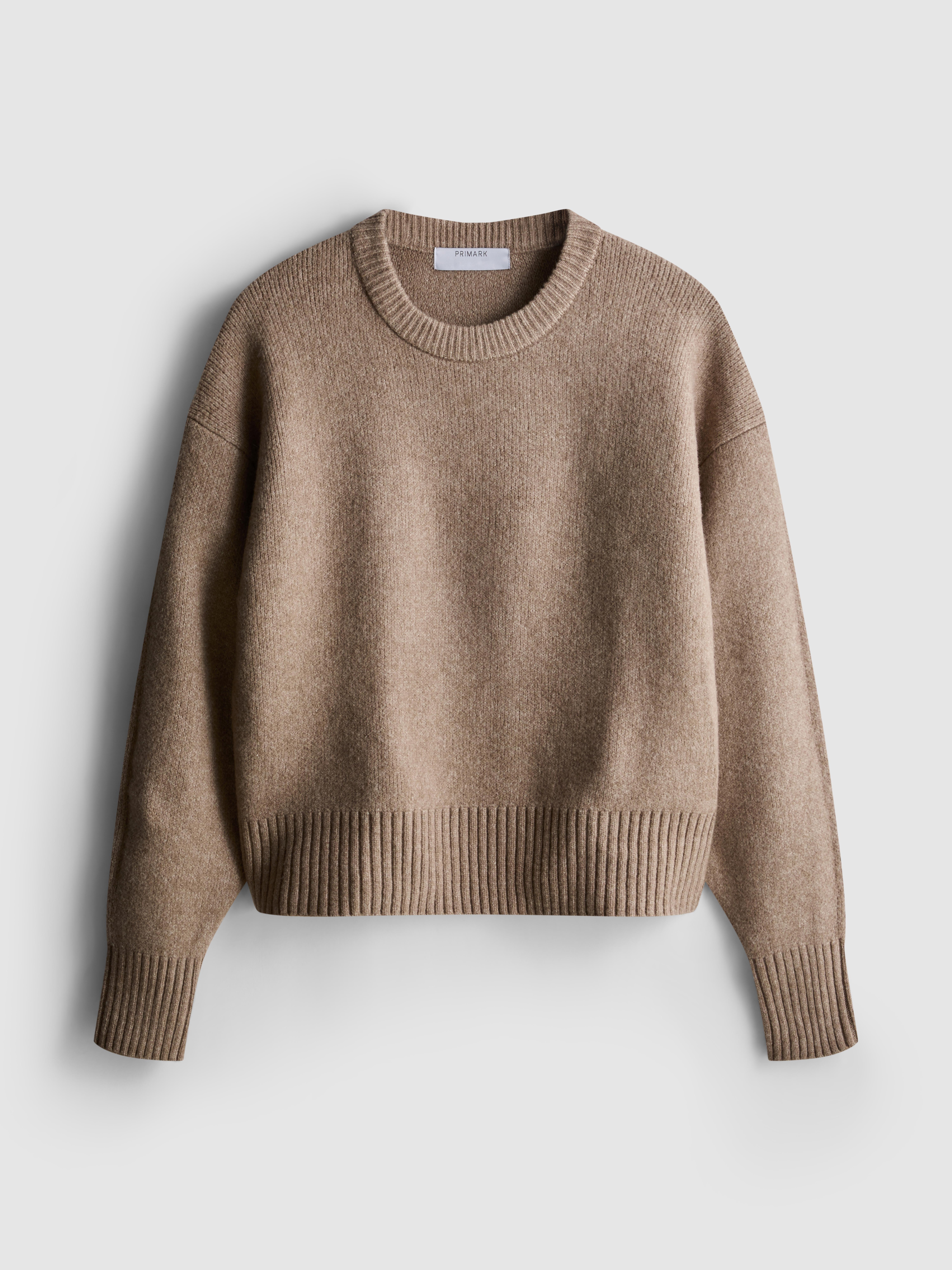 Felpa girocollo lavorata a maglia - Mocha - Donna | Primark