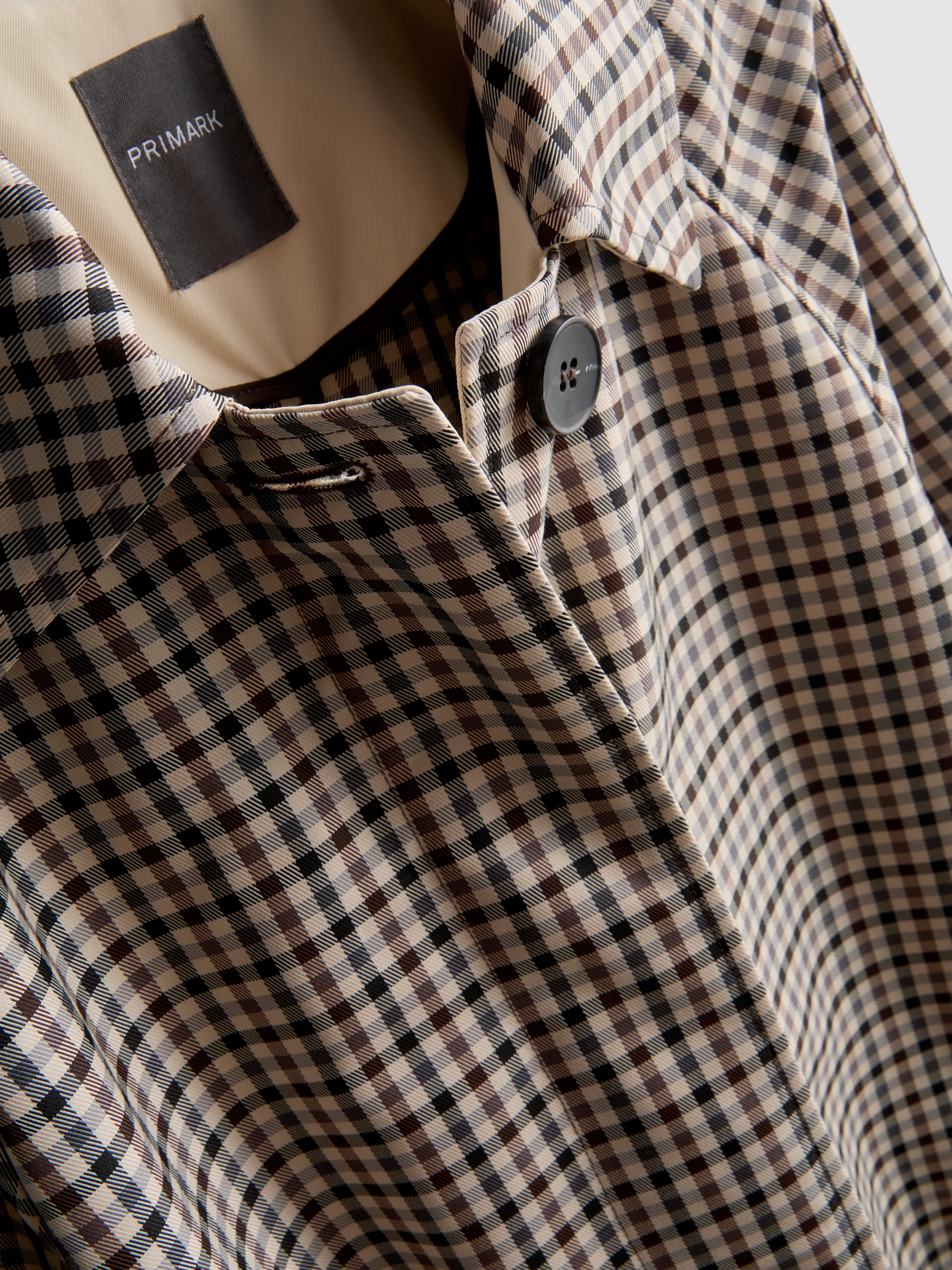 Womens Multi Long Check Mac | Primark