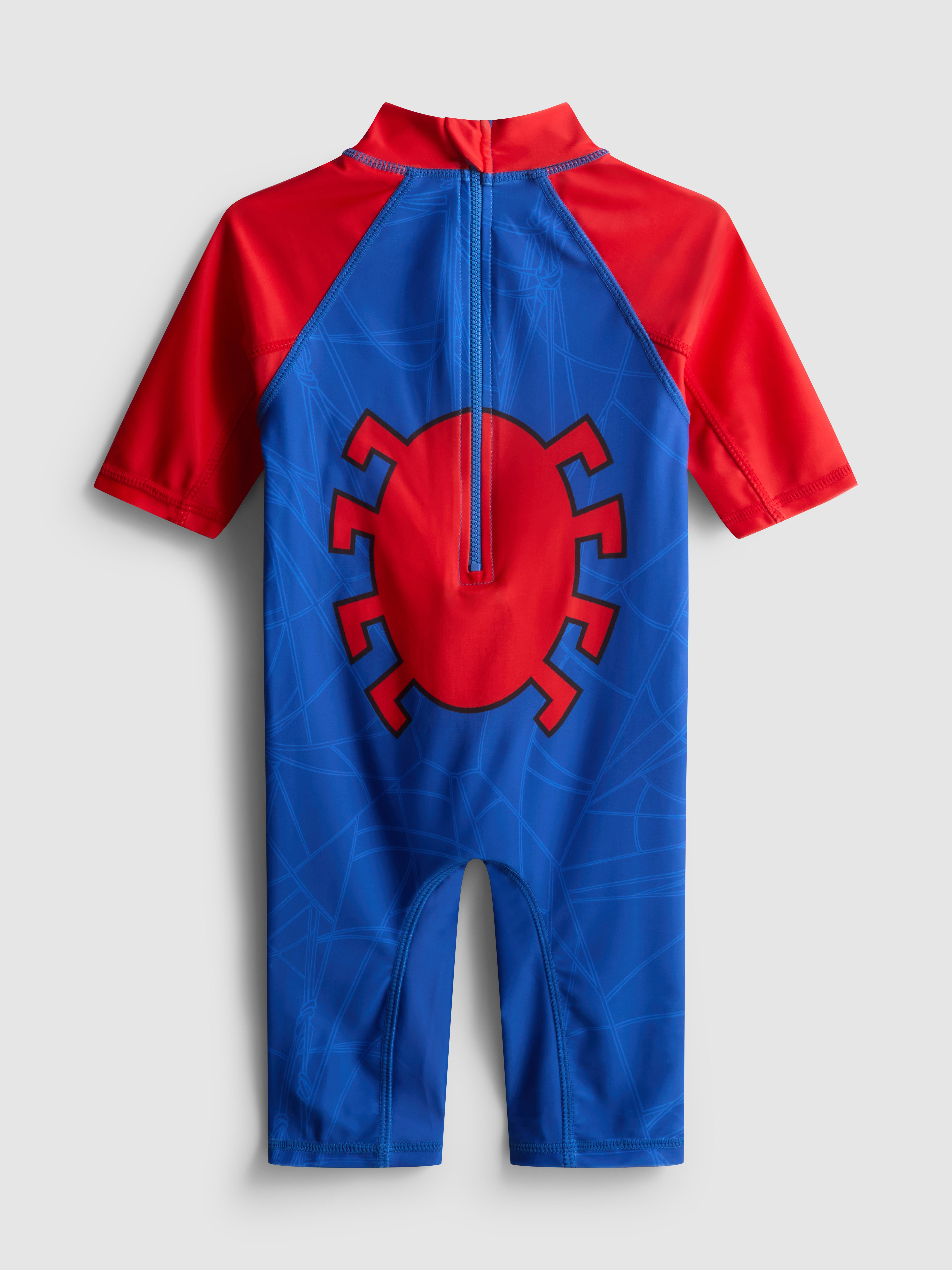 Boys Blue 1.5-8yrs | MARVEL Spider-Man Zip-Up Swimsuit | Penneys
