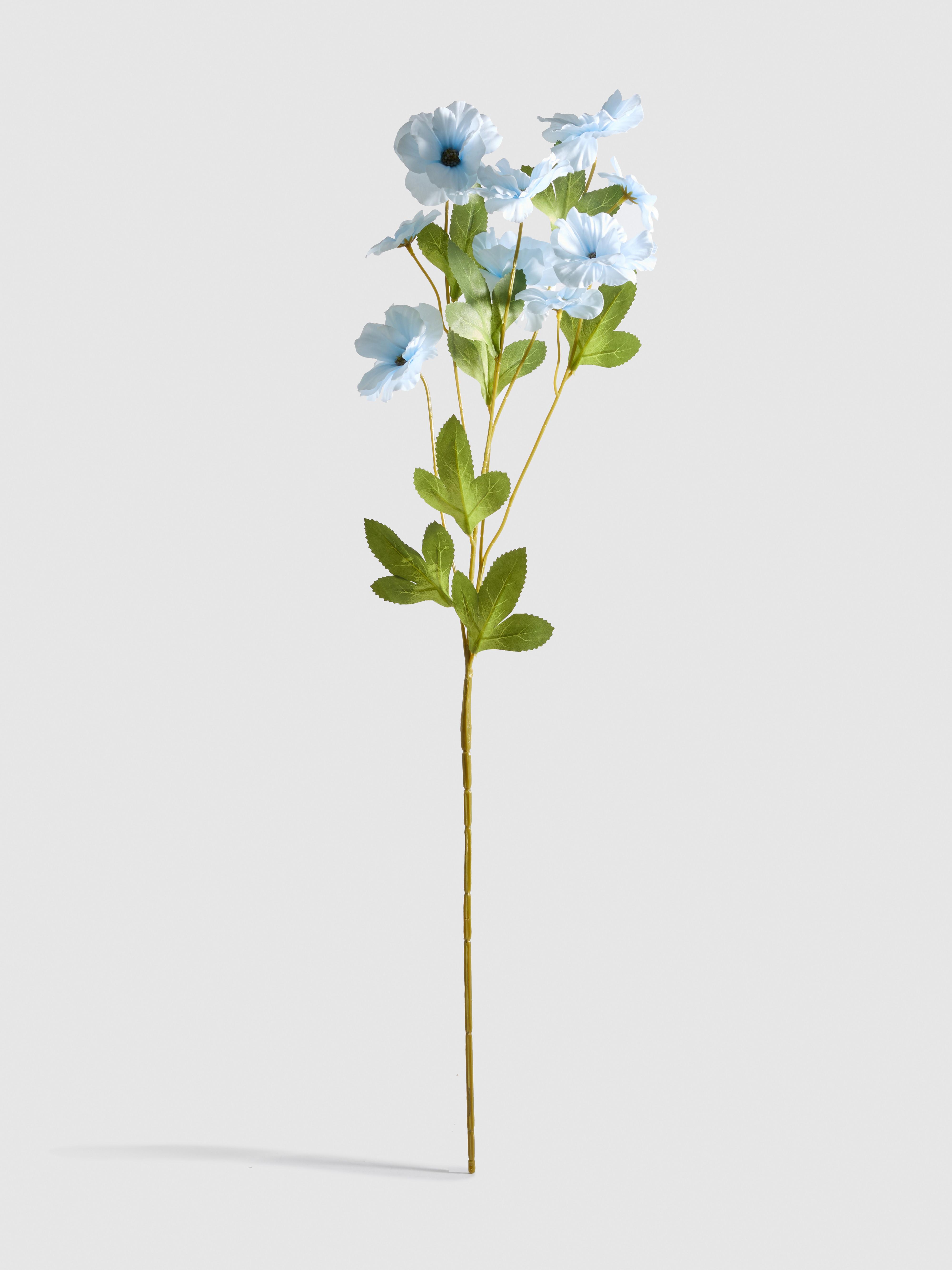Light Blue Single Stem Faux Poppy | Primark