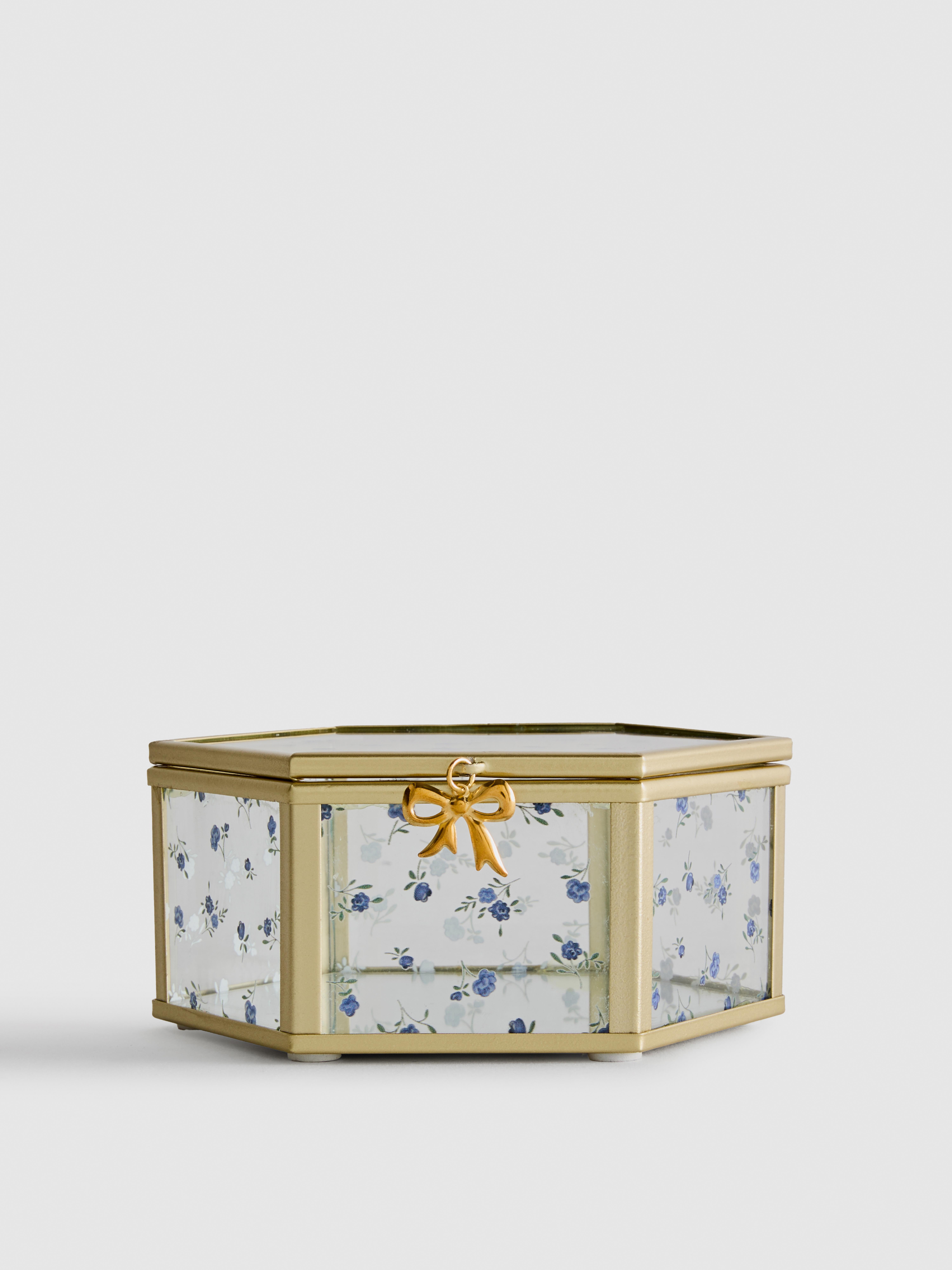 Women's Hexagonal Jewelry Box - Blue | Primark
