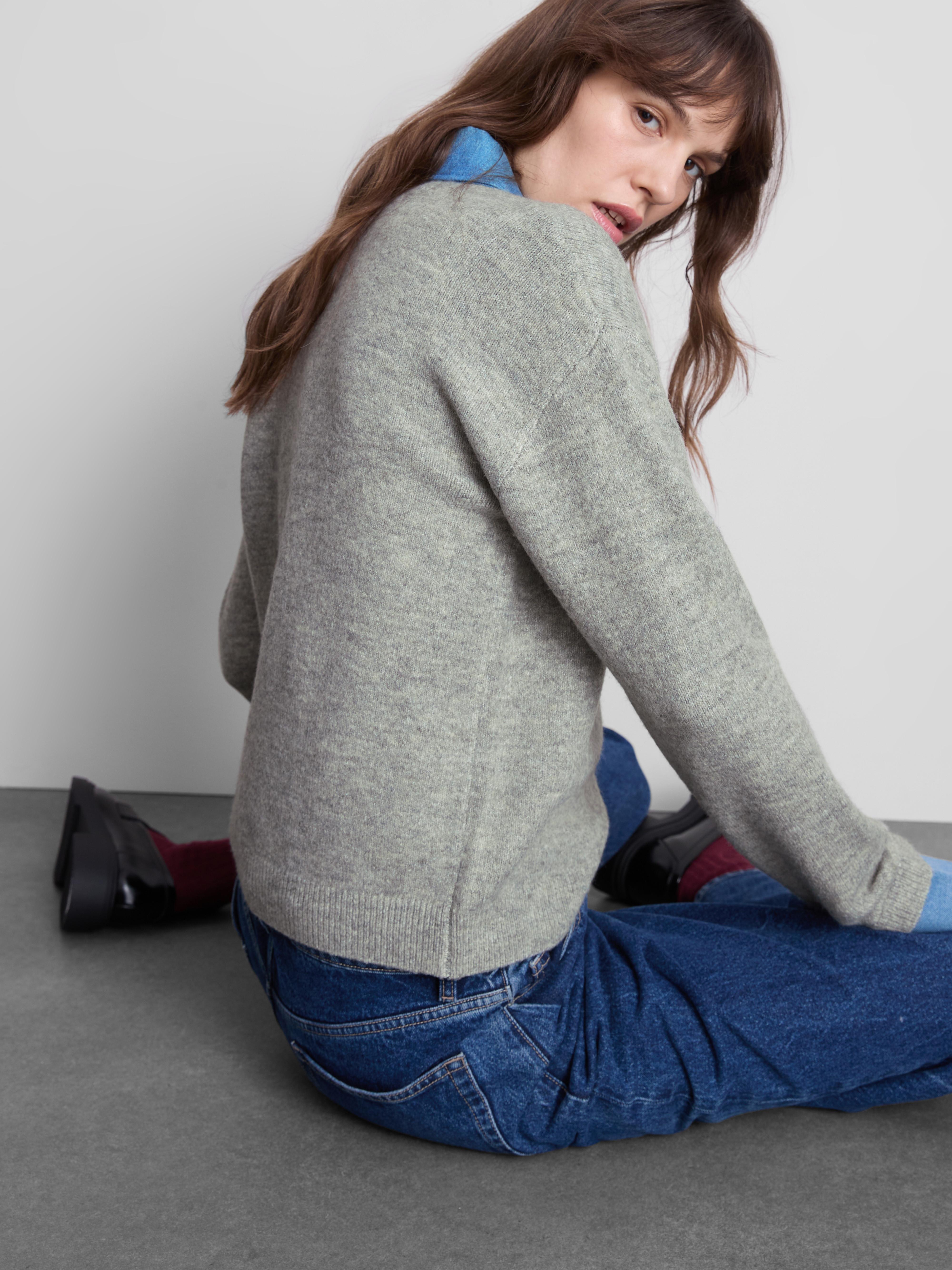 Pull à col en jean - Gris - Femme | Primark