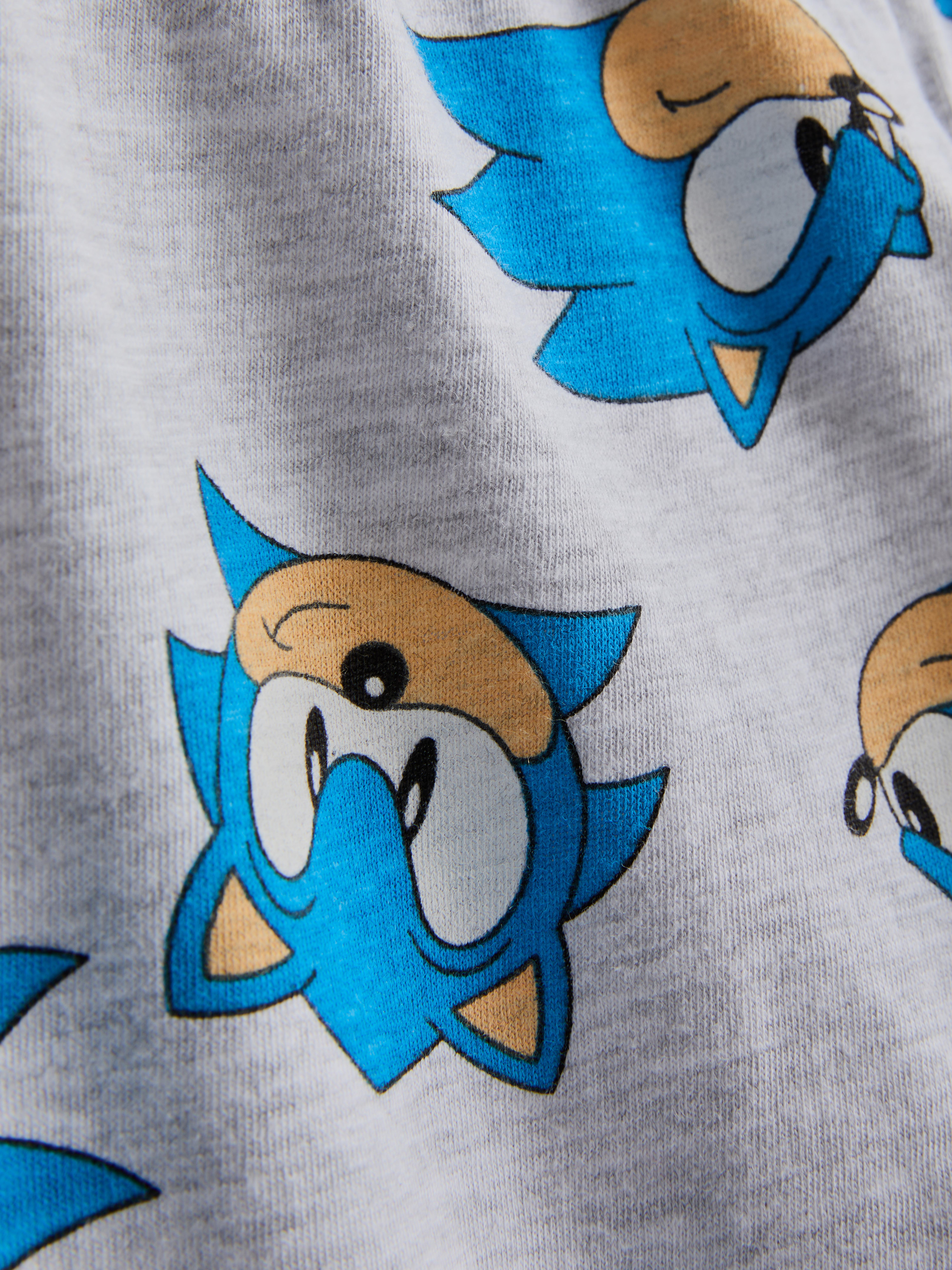 1,5-10 anos | Pijama camisa Sonic The Hedgehog - Cinzento marmoreado ...
