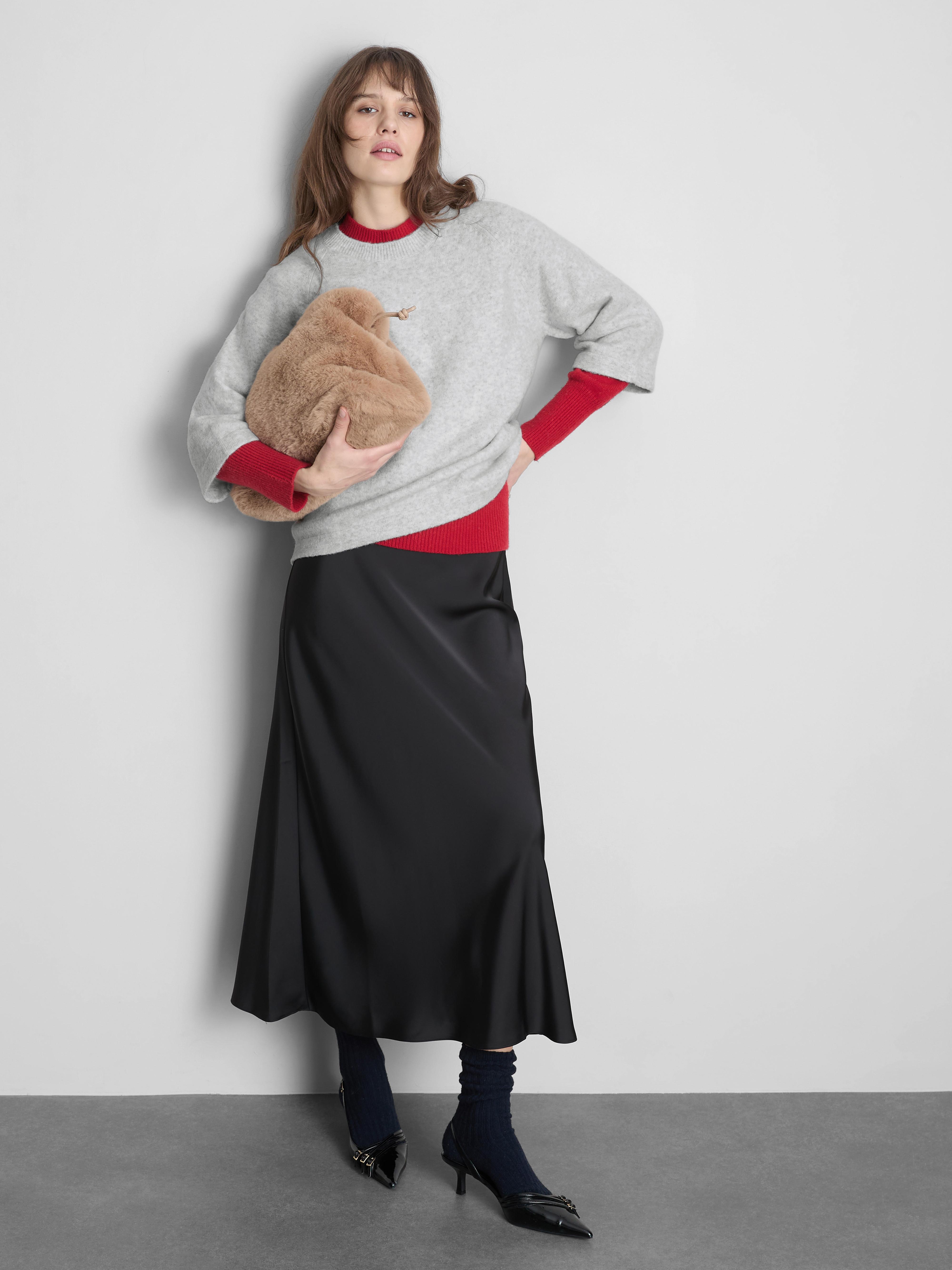 Womens Grey Marl Boxy T-Shirt Jumper | Primark