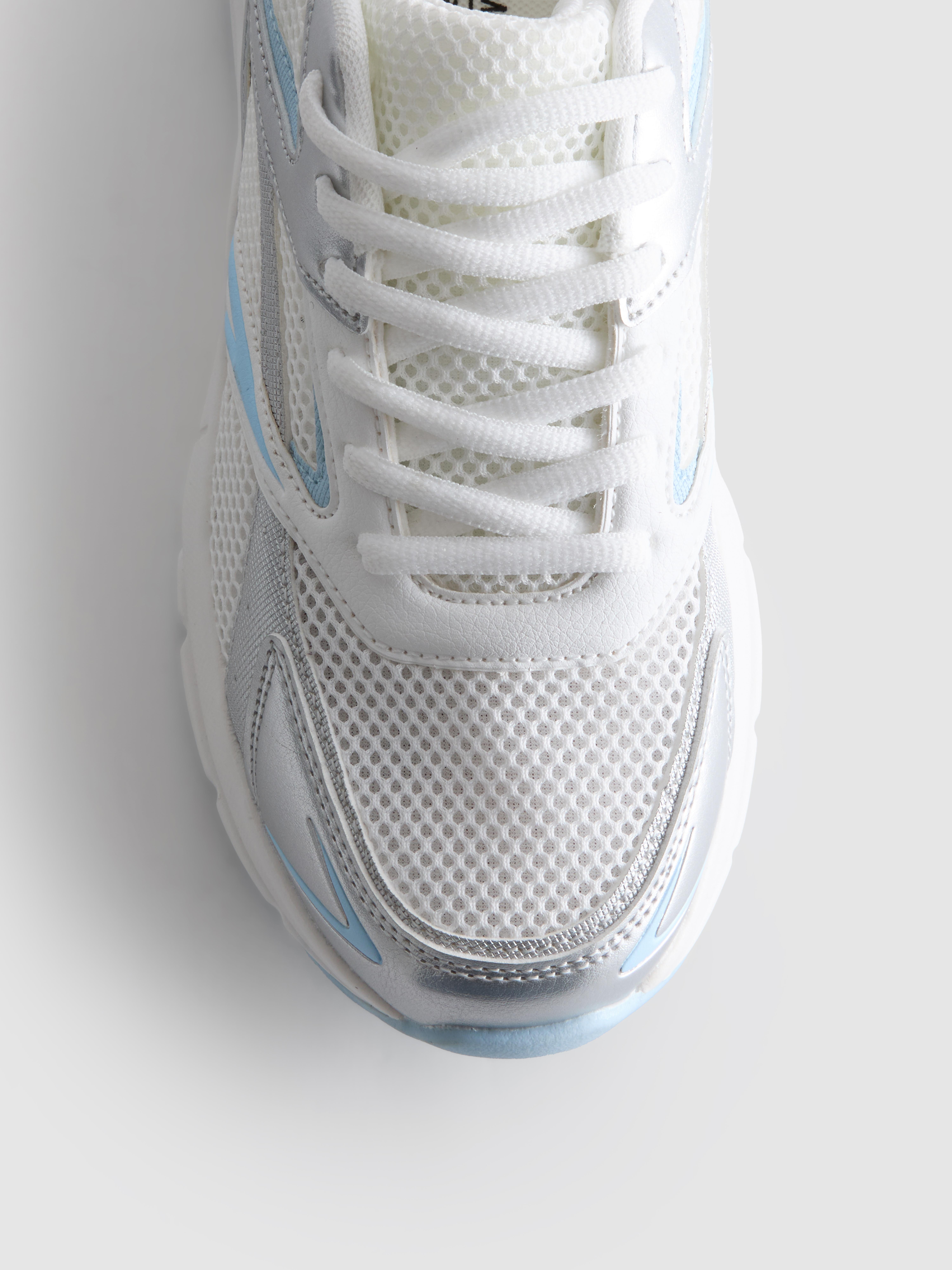 Girls White Chunky Mesh Trainers | Primark