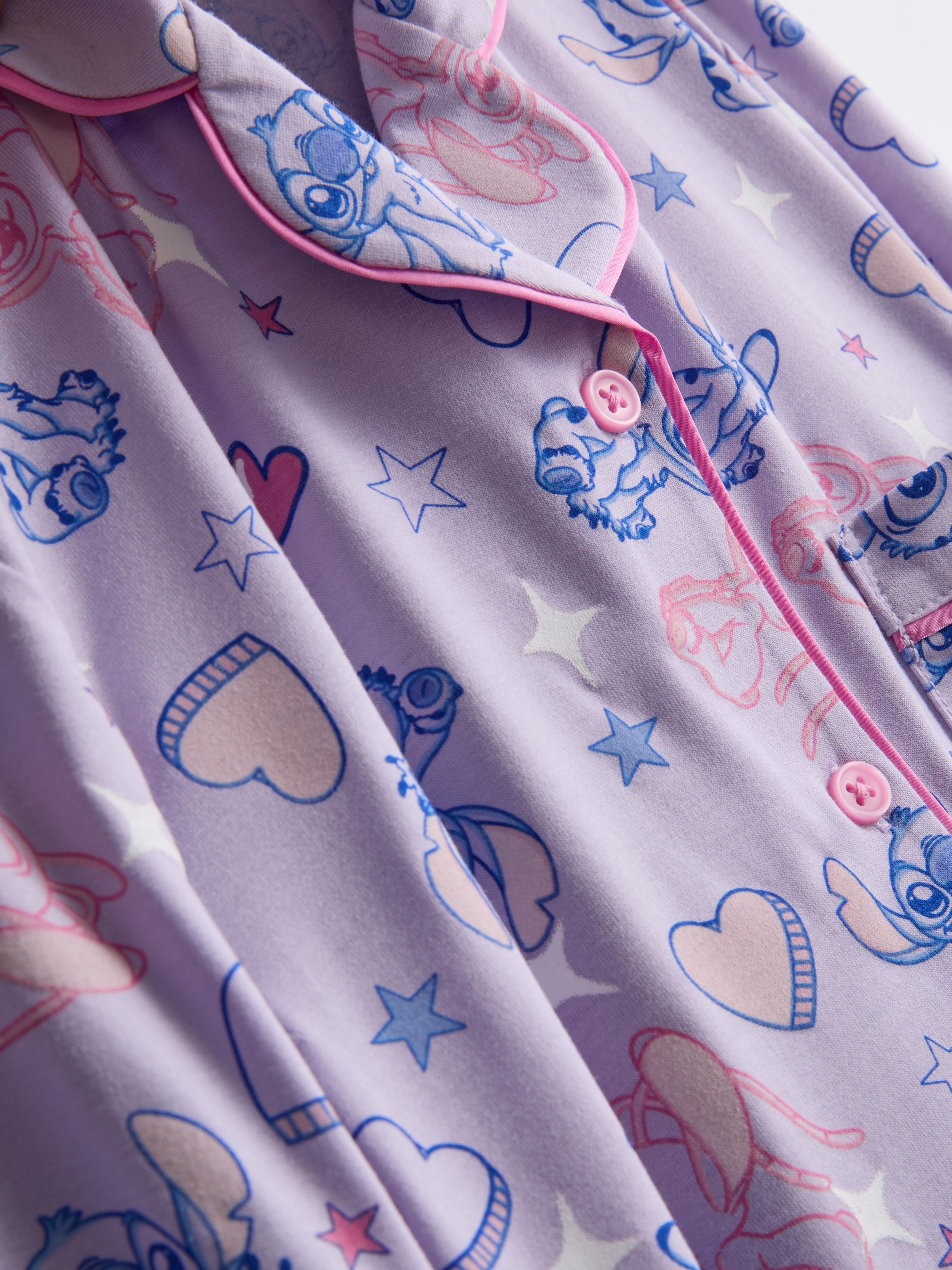 Girls Light Purple 5-15yrs | Disney’s Stitch Shirt Pyjamas | Primark