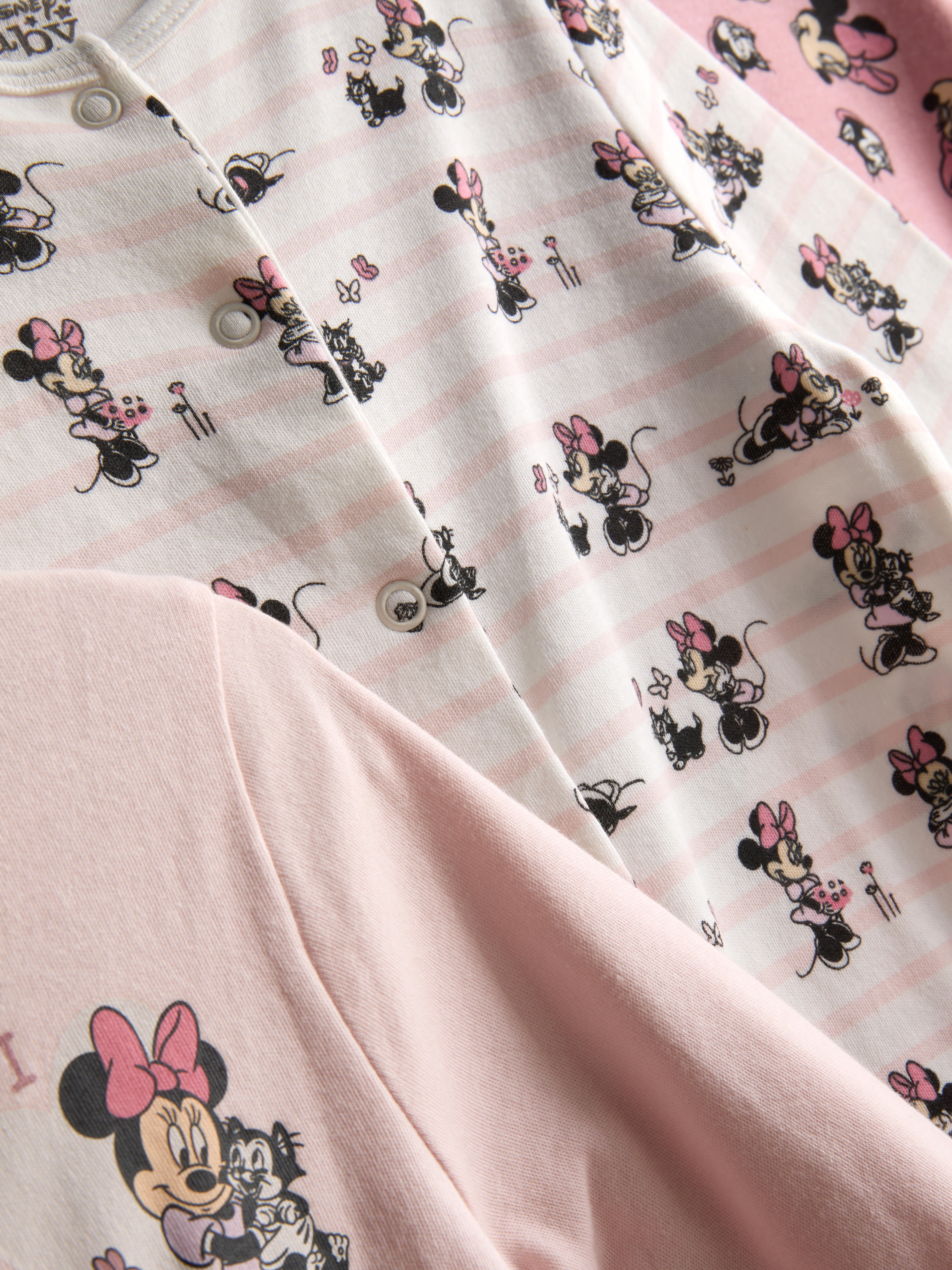 Baby Girls Light Pink 0-24mths | 3pk Disney's Minnie Mouse Popper ...