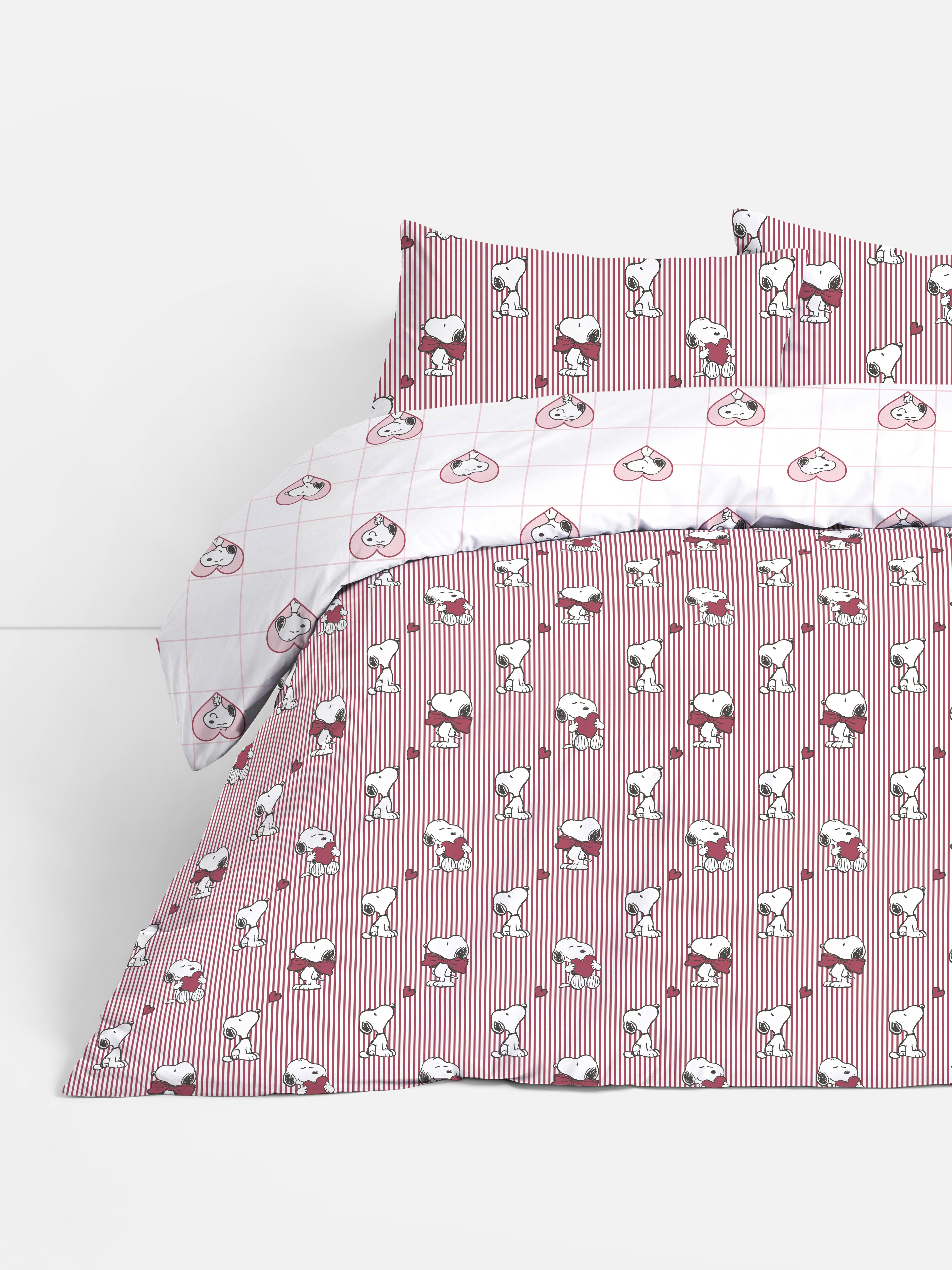 Pink Peanuts Snoopy Double Duvet Cover Set | Primark