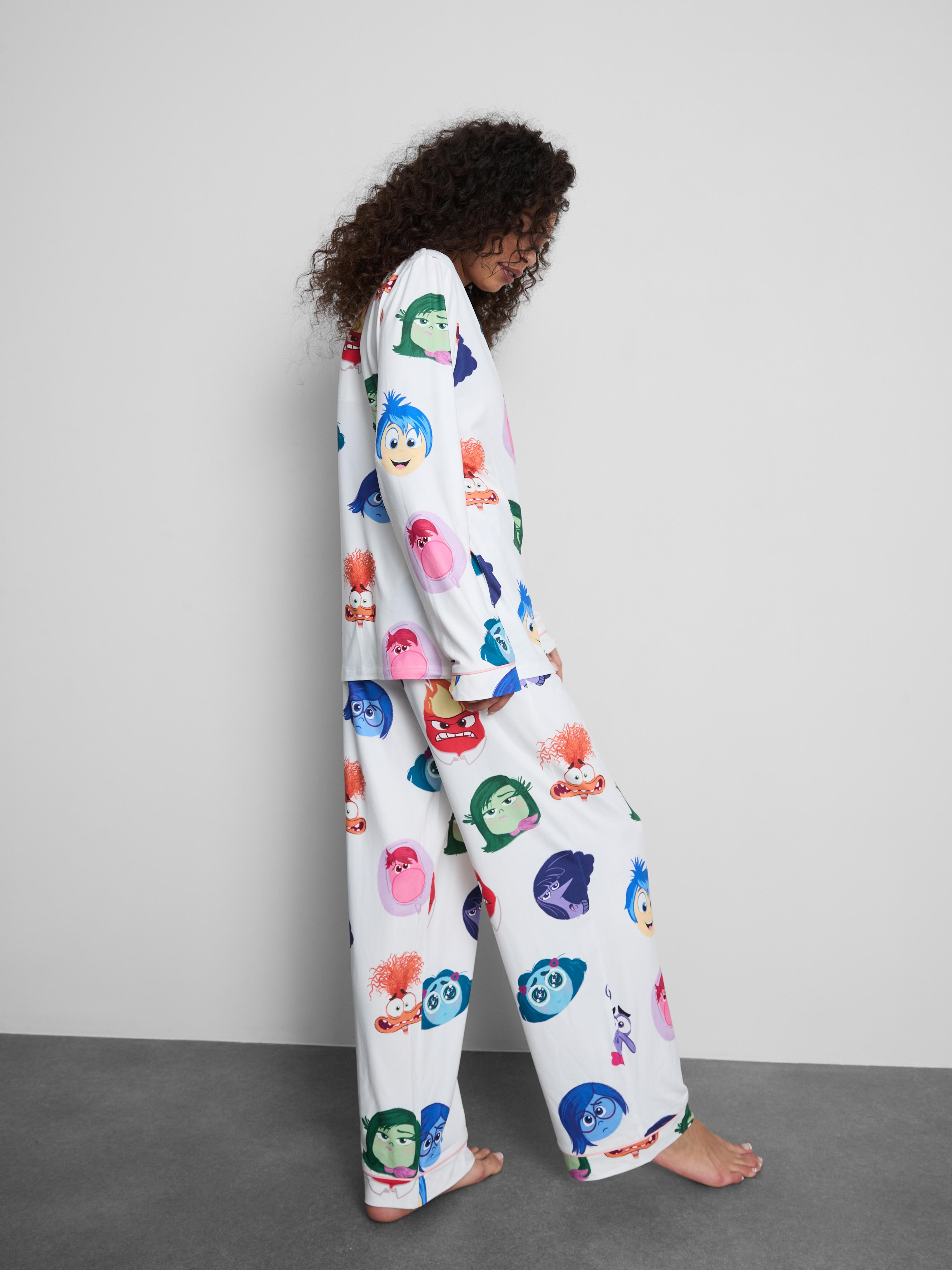 Women's White Disney Pixar’s Inside Out Boyfriend Pajamas | Primark