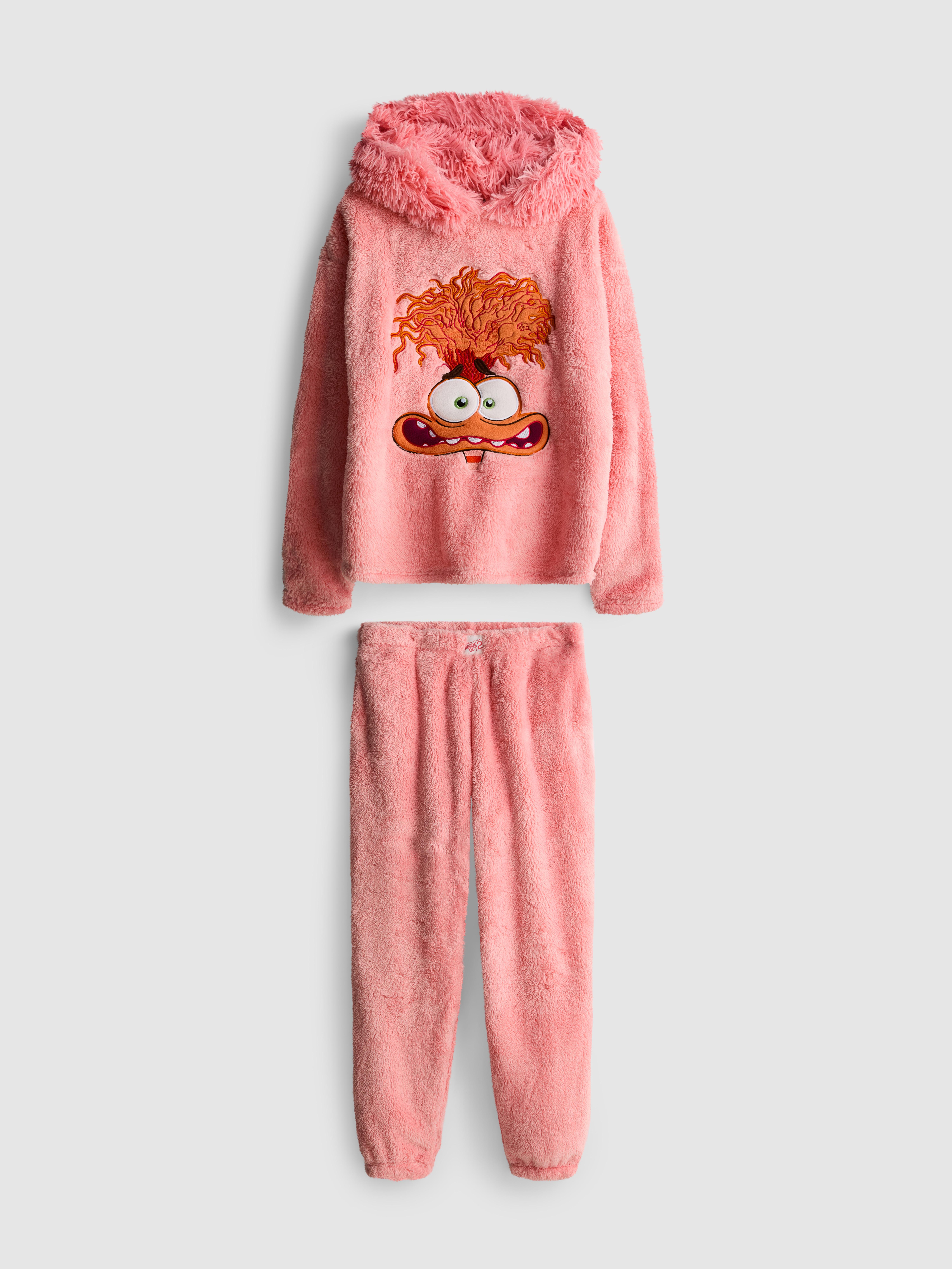 Women's Coral Disney Pixar’s Inside Out 2 Plush Pajamas | Primark