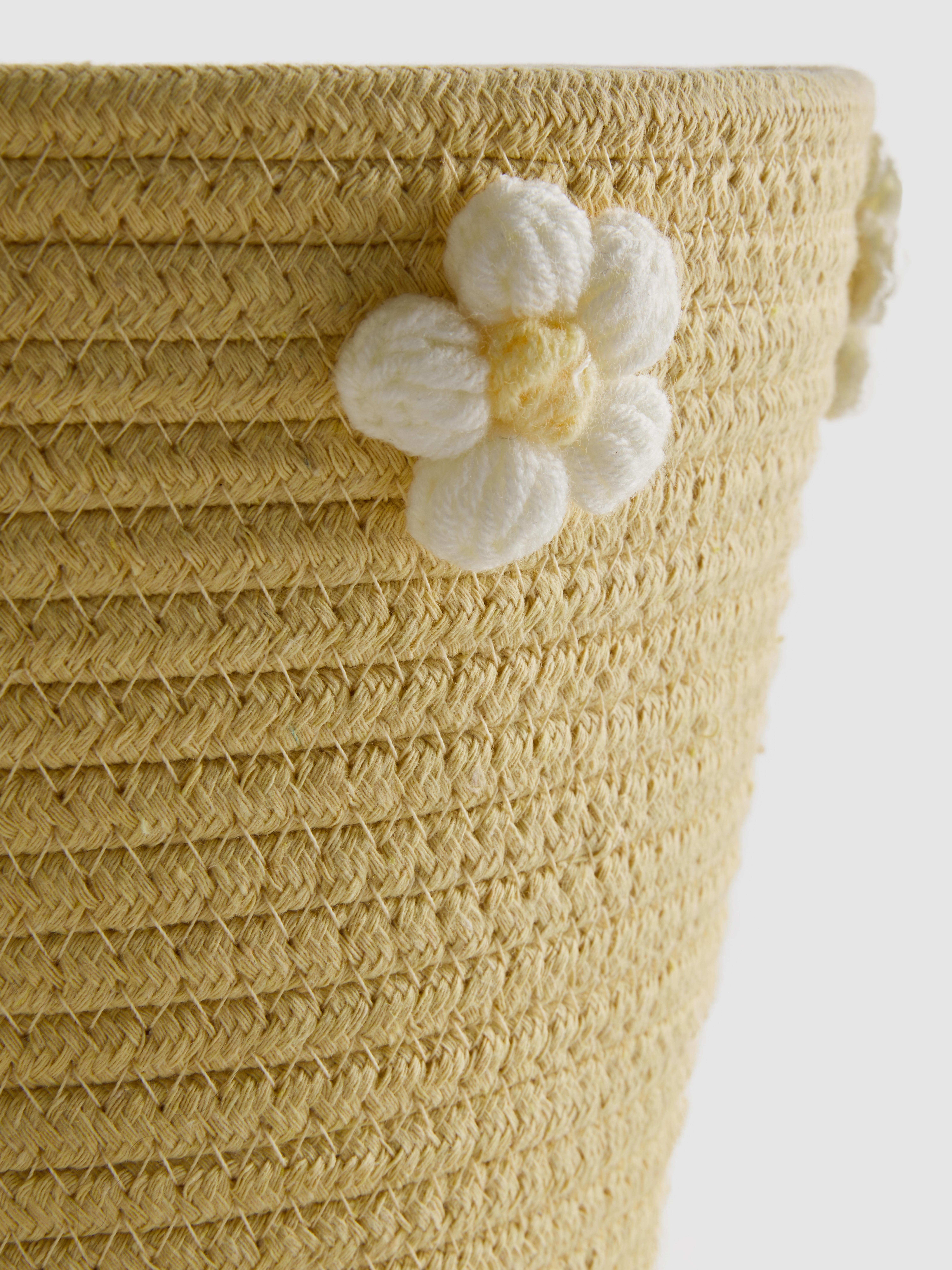 Lemon Woven Storage Basket | Primark