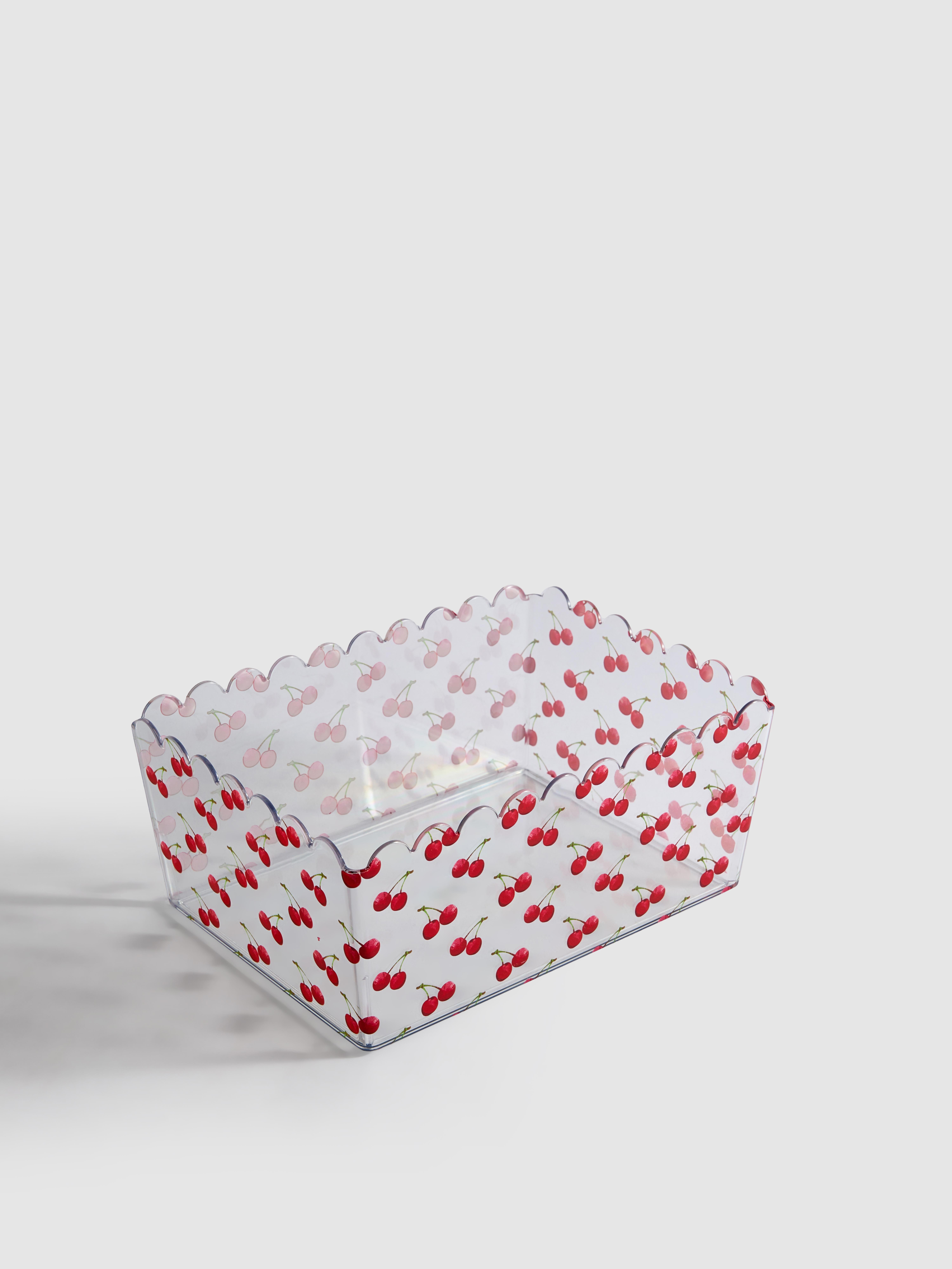 Red Scalloped Storage Boxes | Primark