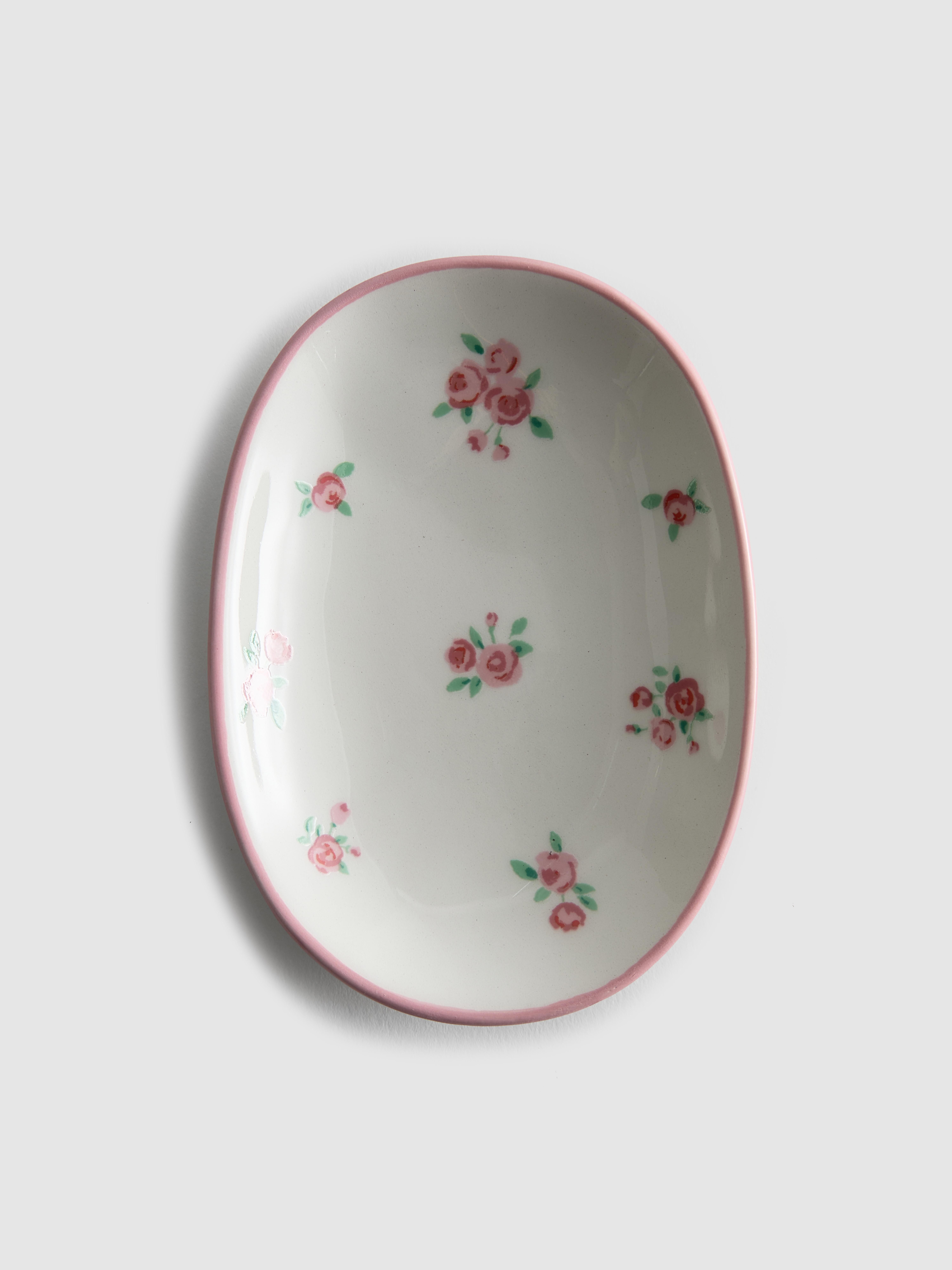 Pink Strawberry Floral Soap Dish | Primark