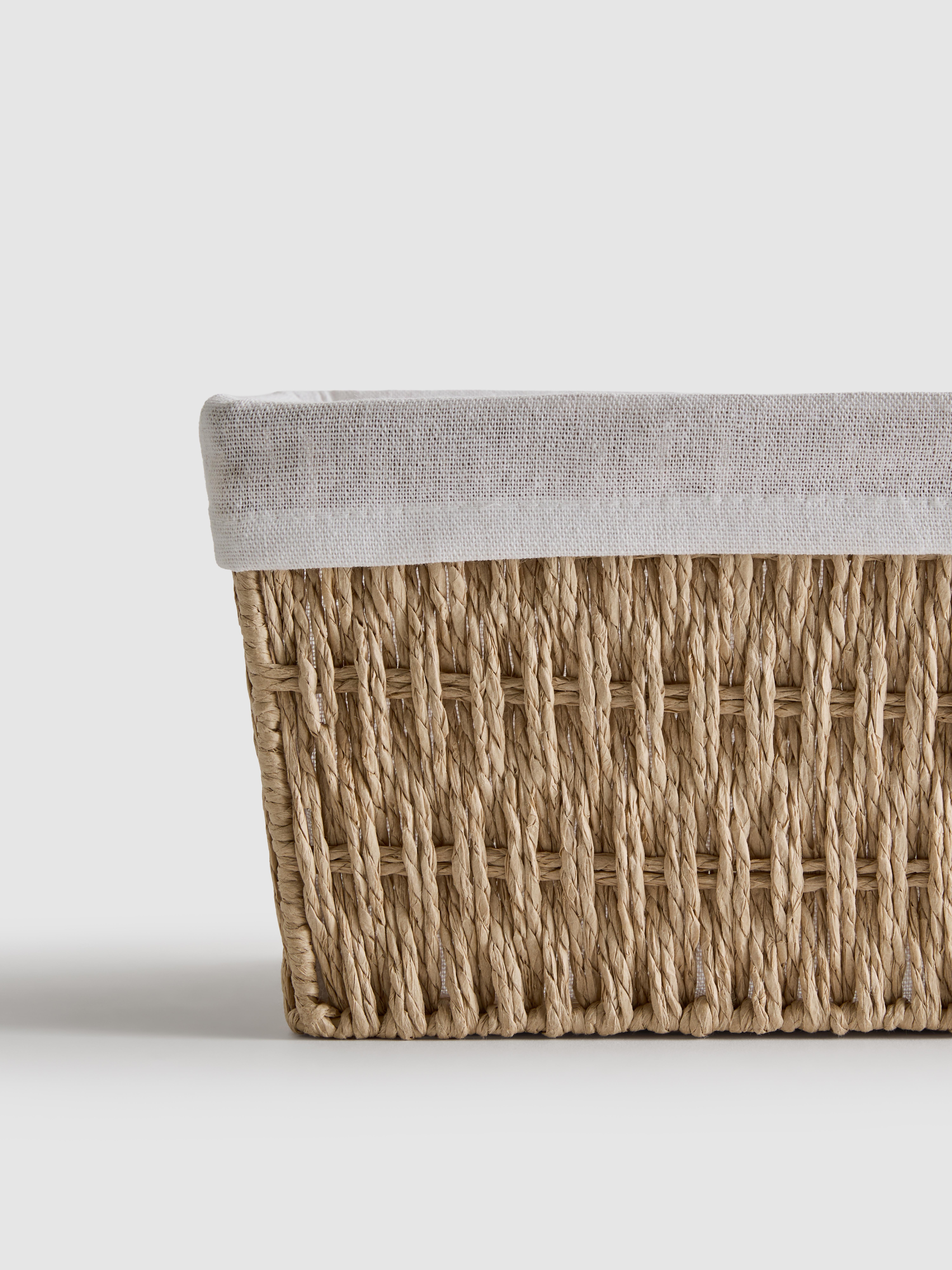 Natural Lined Paper Rope Basket | Primark