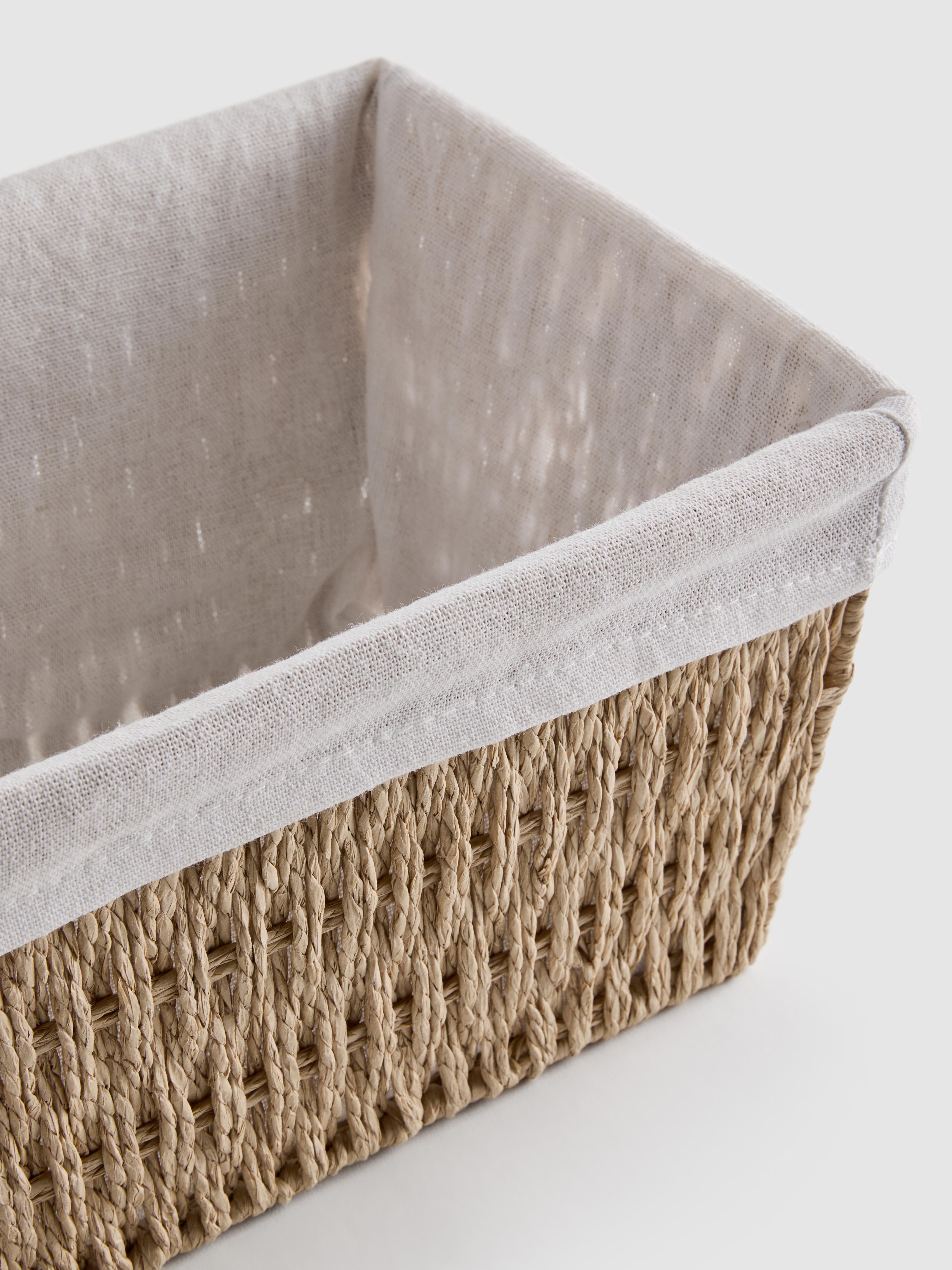 Natural Lined Paper Rope Basket | Primark